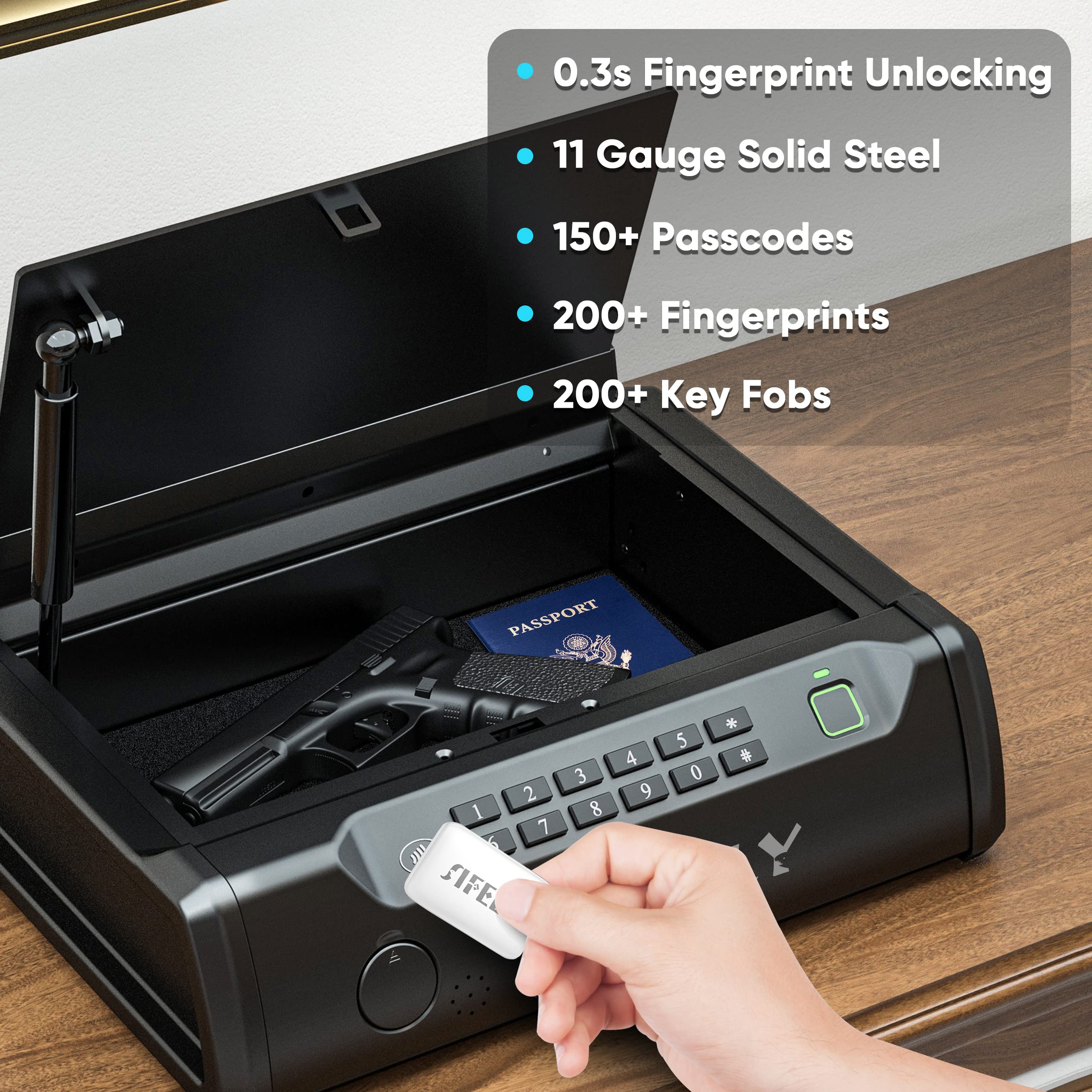 Buy Gun Safe,Pistol Safe,Gun Safe for Pistols,Biometric Pistol Safe,Gun ...