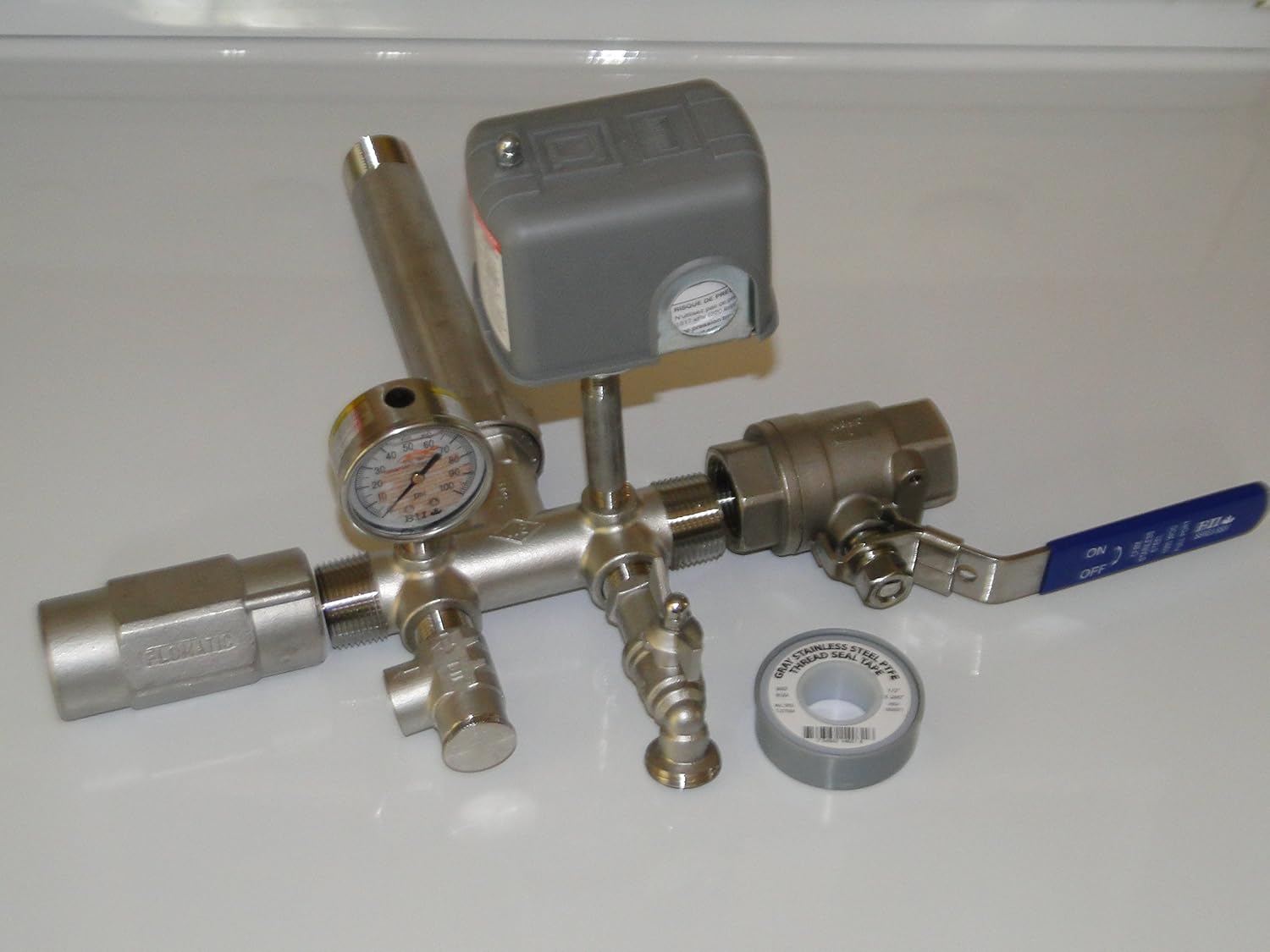 STAINLESS STEEL 1.25 x 14 Tank Tee Kit + UNION + VALVES Installation ...