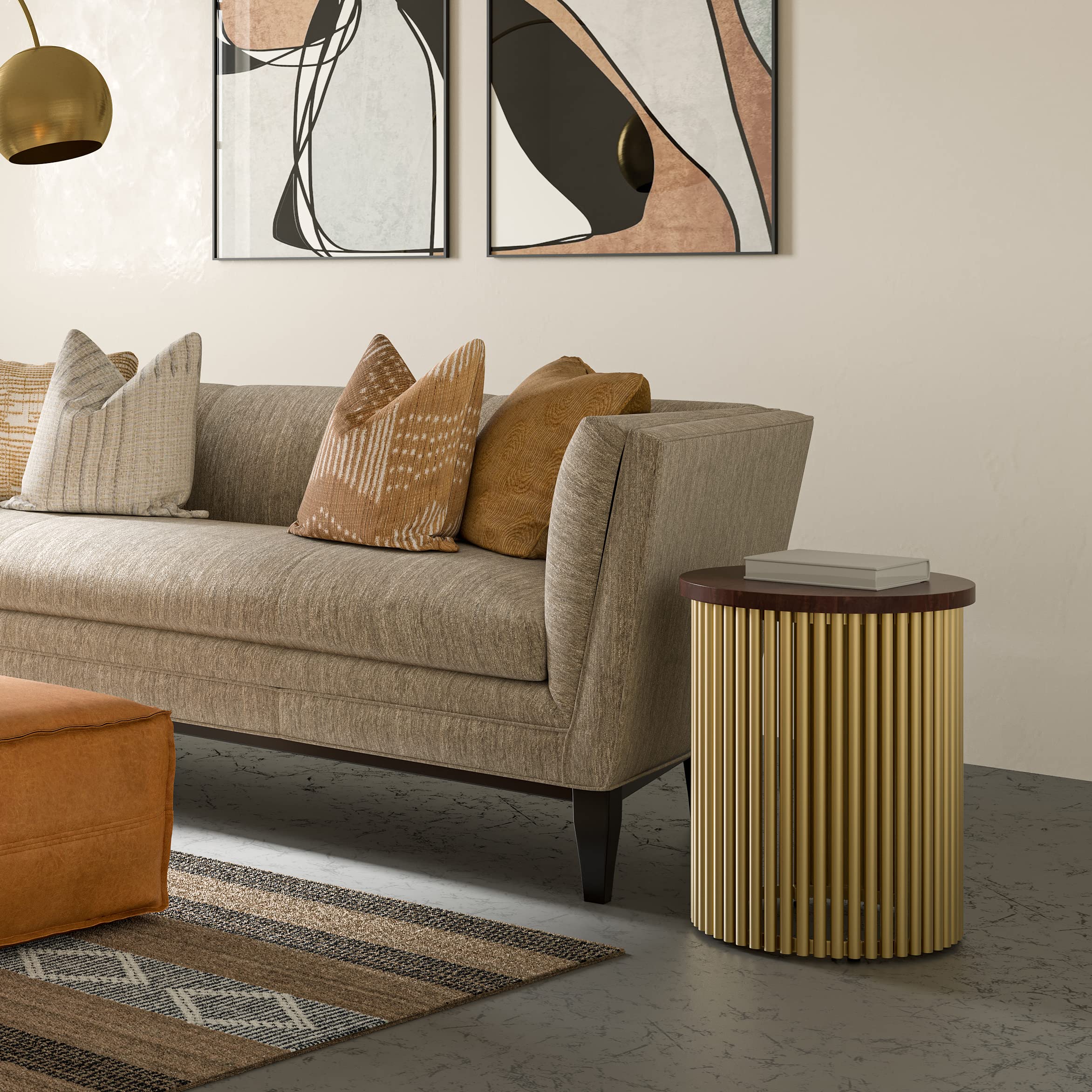 Snapklik.com : SIMPLIHOME Demy Contemporary 18 Inch Wide Metal And Wood ...