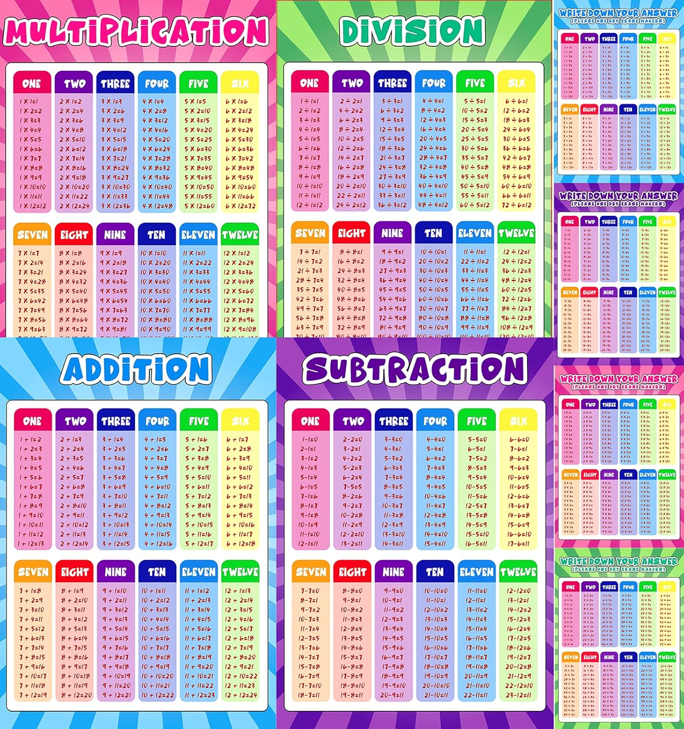 SEEMEY Multiplication Chart Division Chart Kuwait Ubuy seemey-multiplication-chart-division-chart-kuwait-ubuy