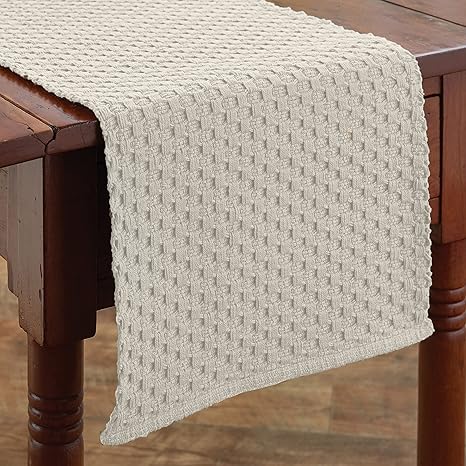 Amazon.com: Park Designs Chadwick Table Runner - 54''L - Cream : Home ...