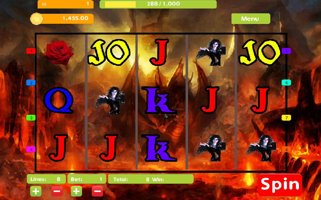 Fallen Angel Evil Demon of Hell Progressive Jackpot Luck Vegas Casino ...