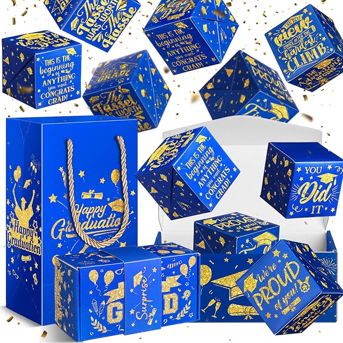 Amazon.com: Tenceur 14 Pcs 2025 Graduation Explosion Gift Boxes 12 ...