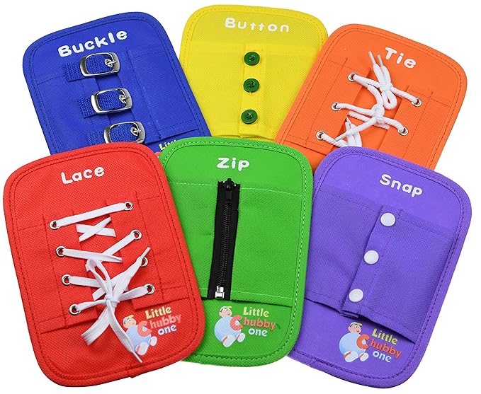 Amazon.com : Little Chubby One Busy Board Set - Learning Activity Toy ...