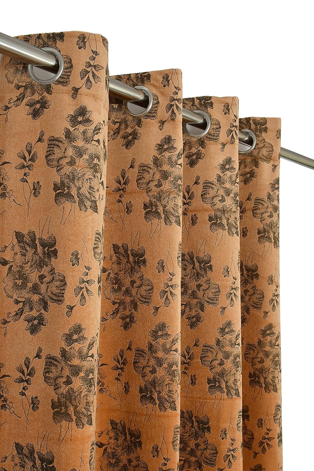 Buy CREATE & CRAFT Velvet Floral Digital Print Curtain/PARDA for Door ...