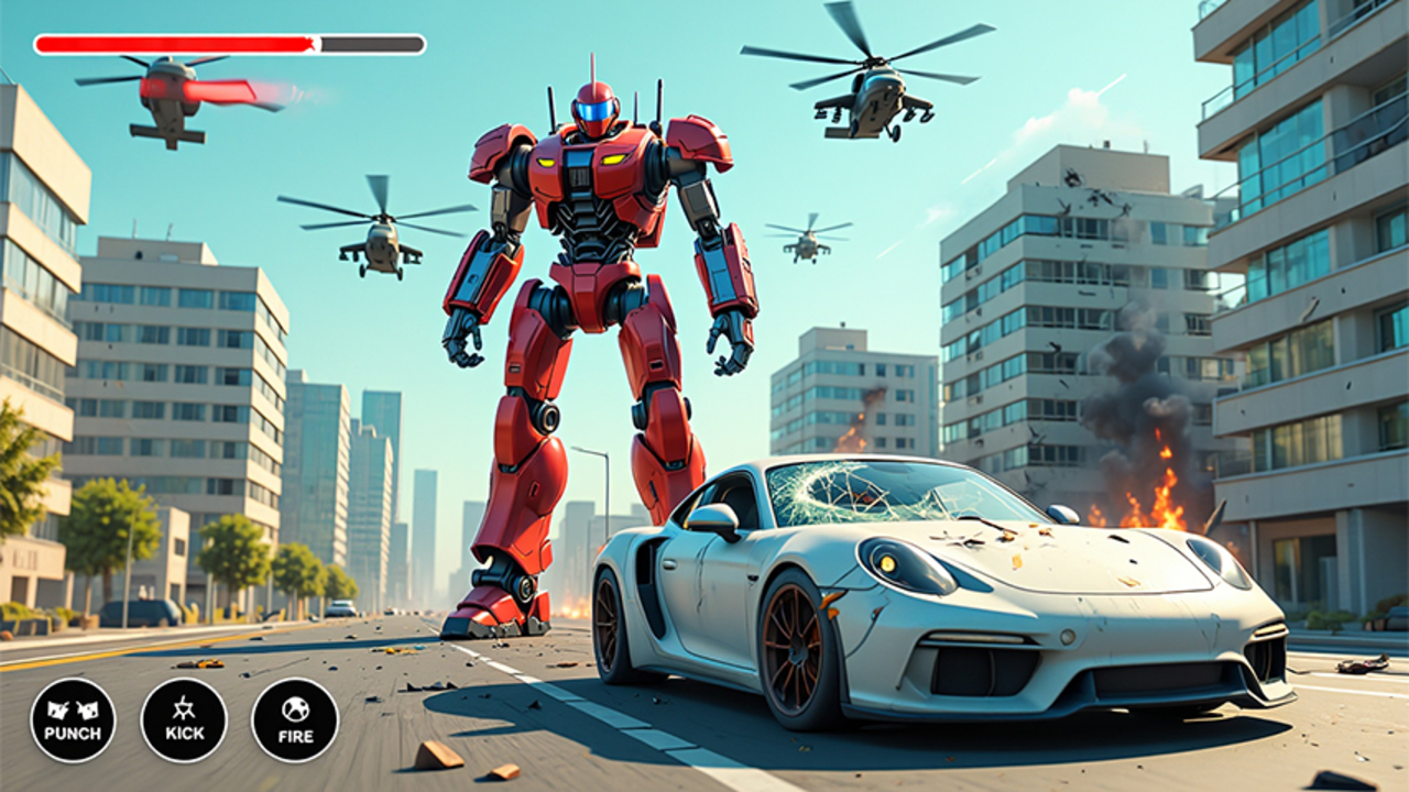 Car Transform Robot Game: Robot Fighting Offline 3D Game - App on ...