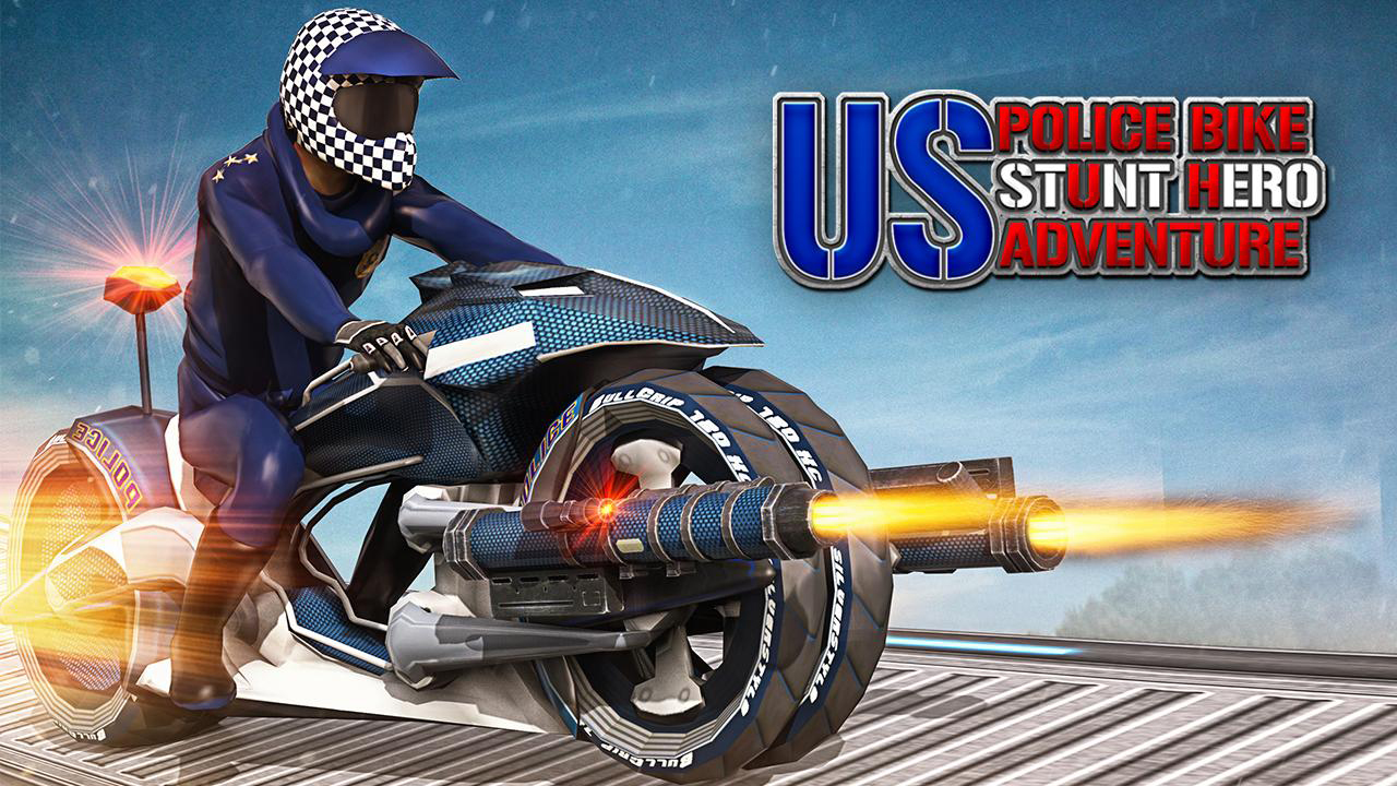 US Police Bike Stunt Hero Adventure Simulator 3D: Highway Racer ...