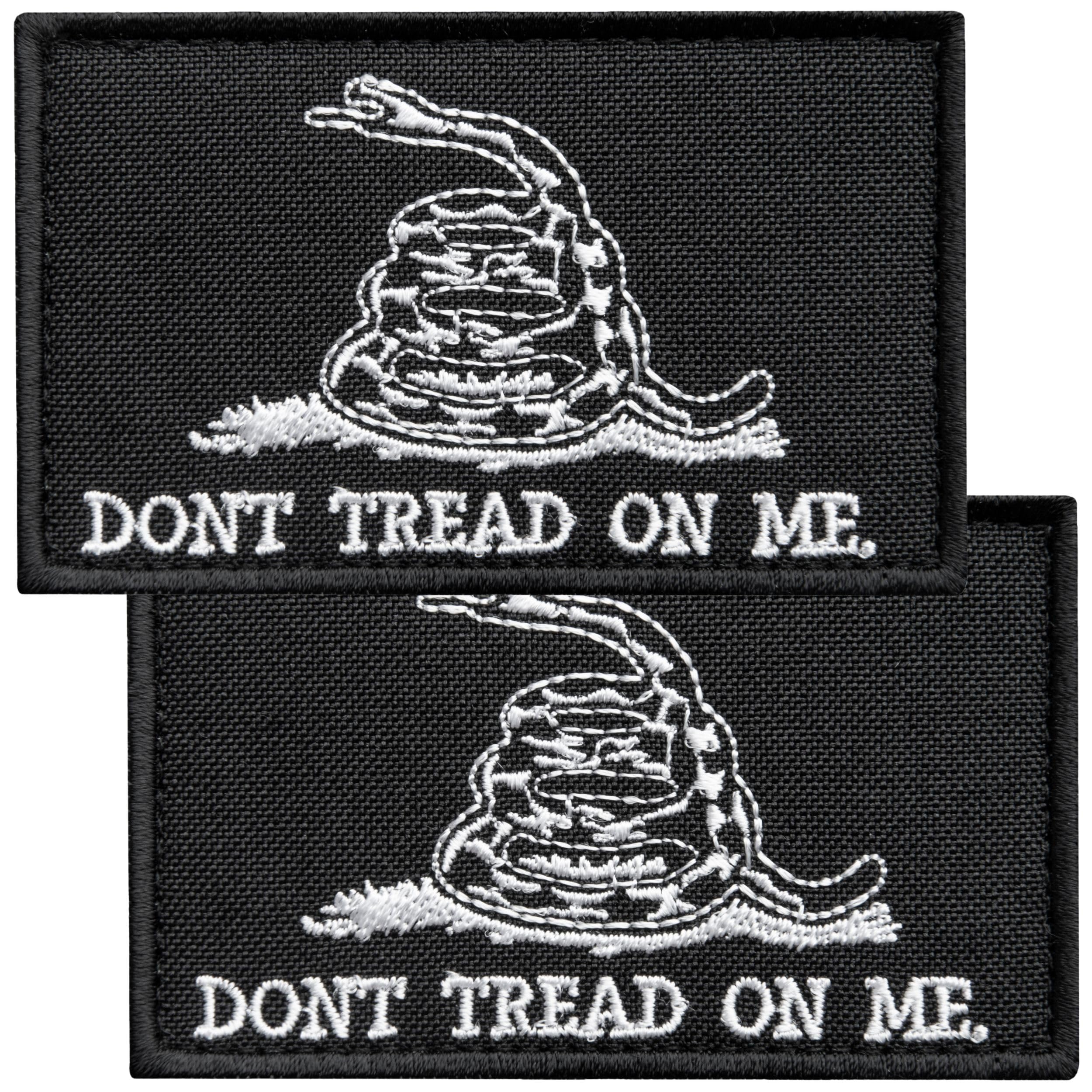 Amazon.com: Bluyellow 2-Piece Don't Tread On Me Patch Velcro Hook and ...