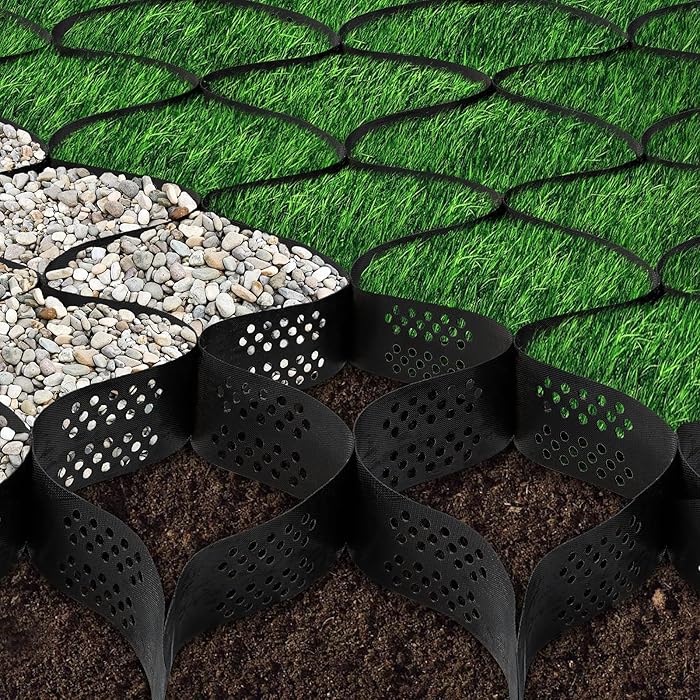 Buy Suninlife Geo Grid Ground Grid 4" Thick Geo Cell Grid 9 x 17 Ft ...