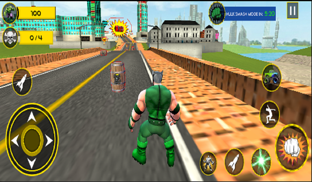Incredible Superhero Monster Game - Incredible Big Monster Green ...
