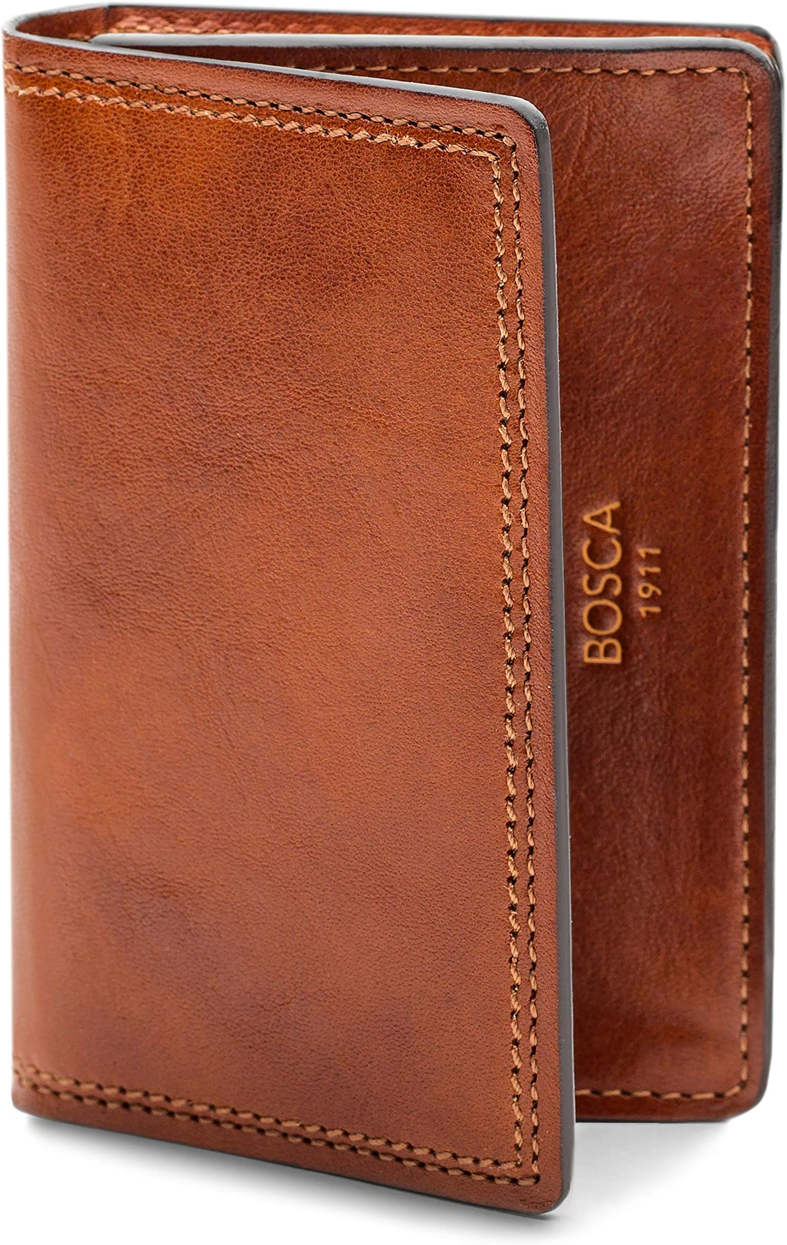 Amazon.com: Bosca | Men’s 2 Pocket Card Case Wallet w/I.D. Window in ...
