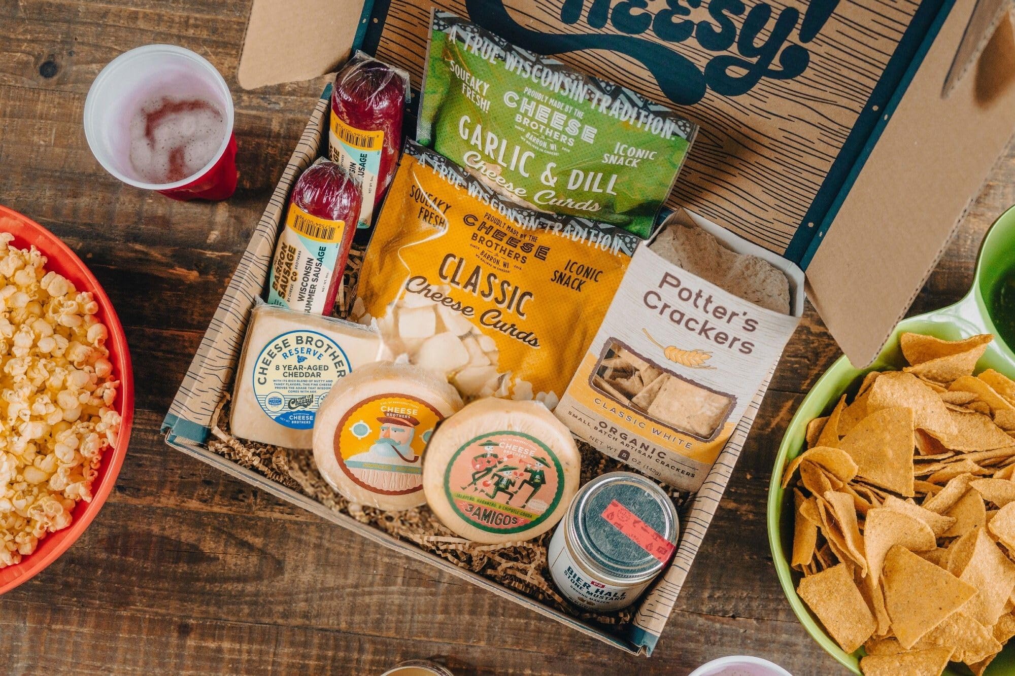 Amazon.com: Cheese Bros Game Day Deluxe Gift Box | Fresh from Wisconsin ...