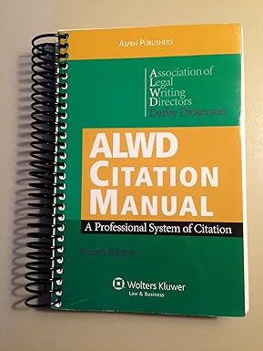 Amazon | ALWD Citation Manual: A Professional System of Citation ...