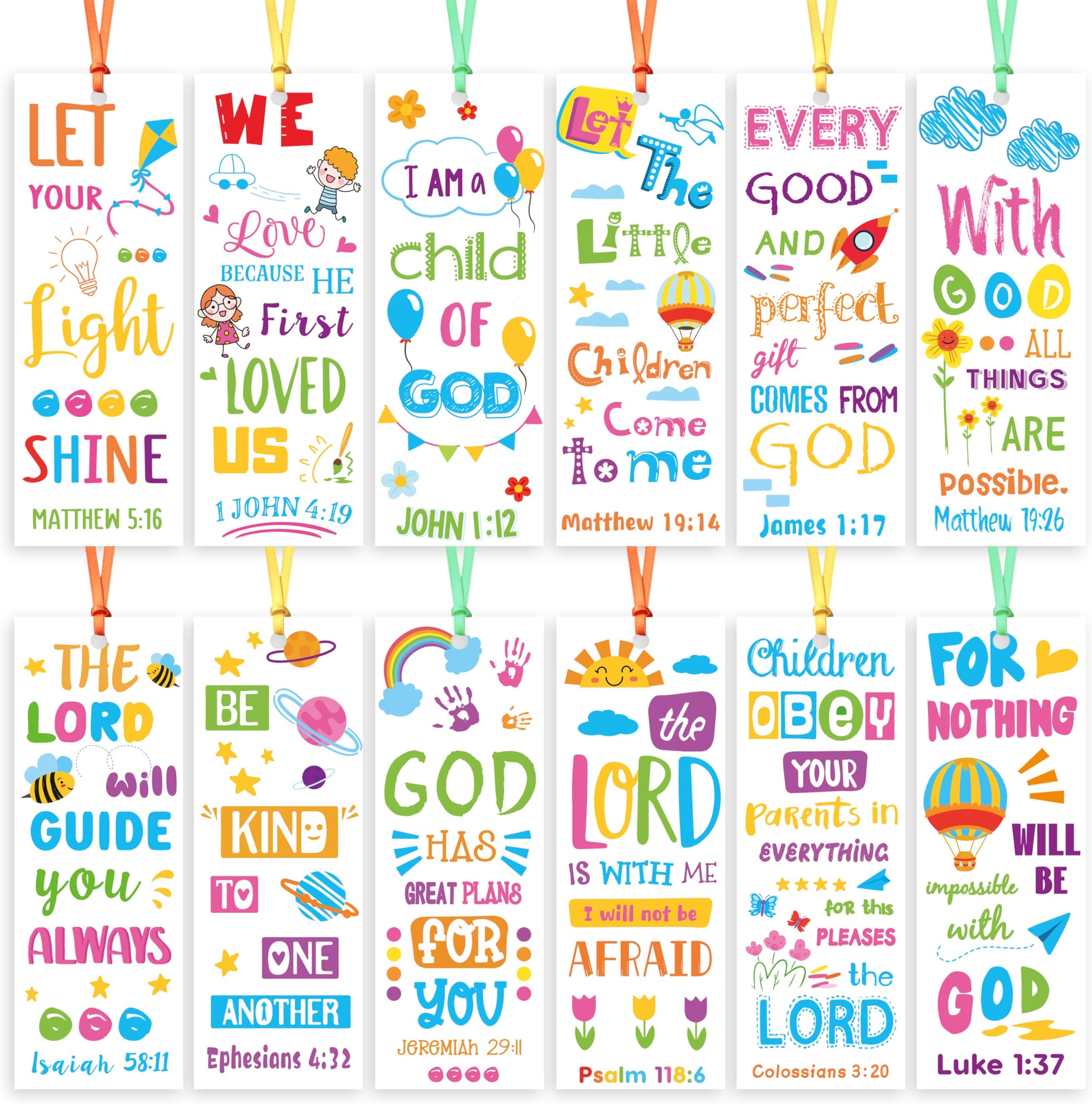 Amazon.com: 72 Pcs Christian Scripture Bookmarks Women Mothers Day ...