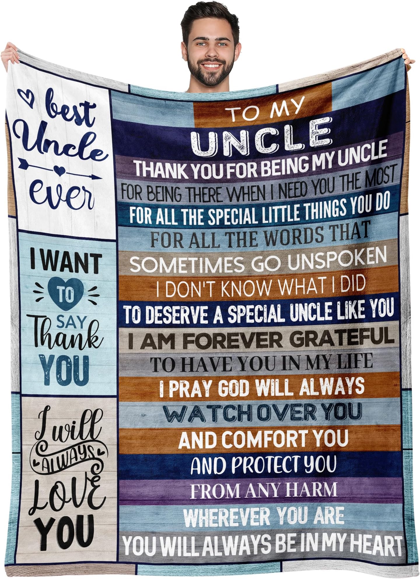 Amazon.com: Uncle Gifts Throw Blanket 60"x50", Gifts for Uncle, Best ...