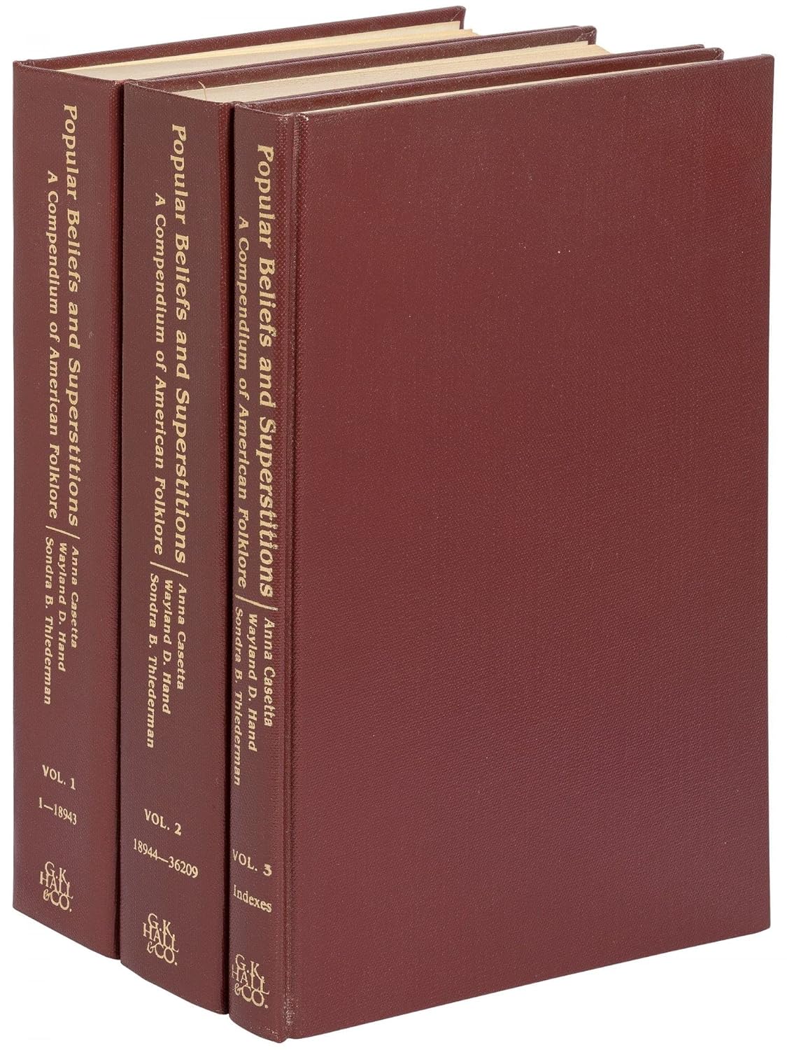 Popular Beliefs and Superstitions: Compendium of American Folklore (3 ...