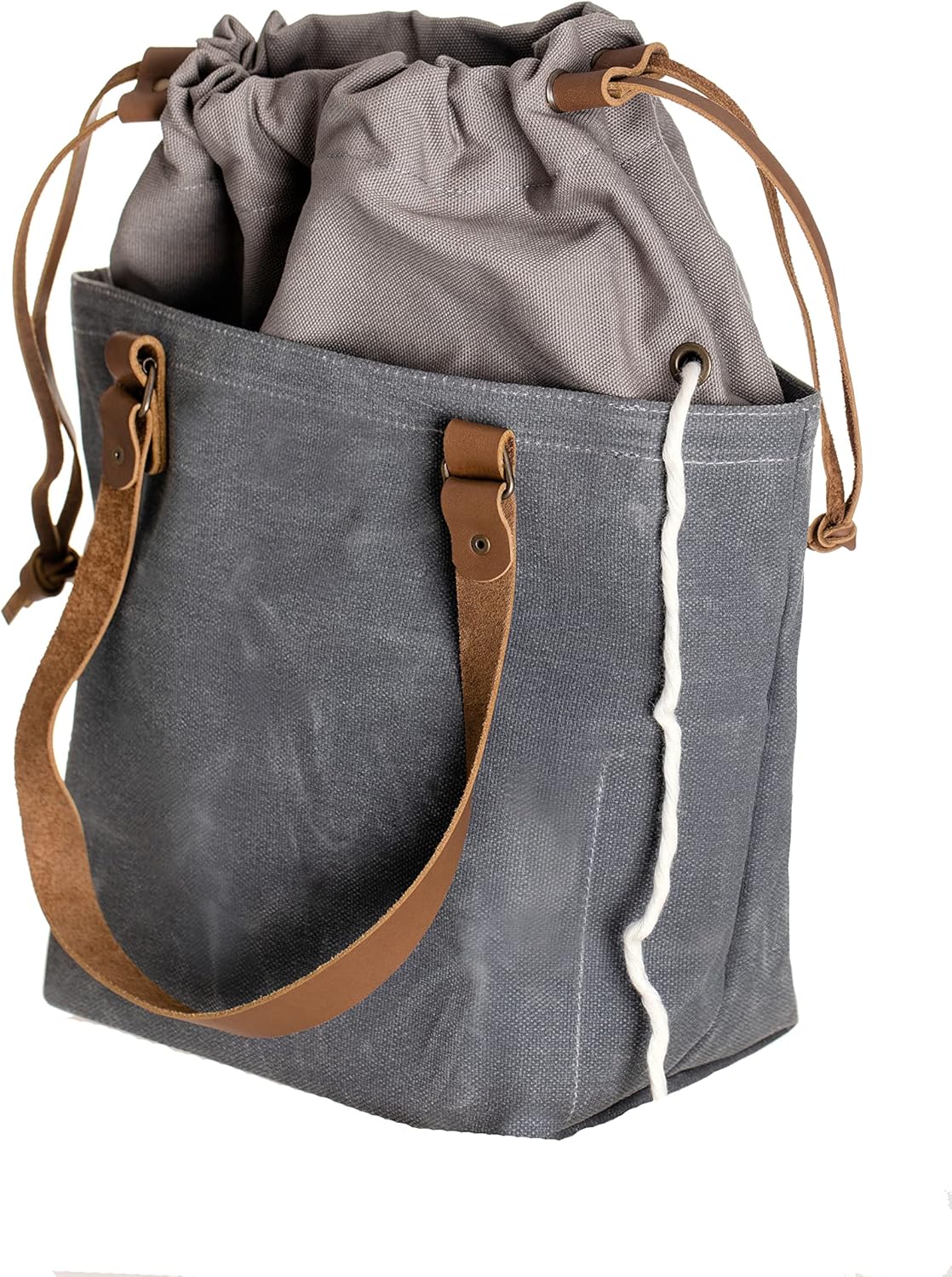 Amazon.com: Knitting Project Tote Bag, Large Project Bag, Crochet ...