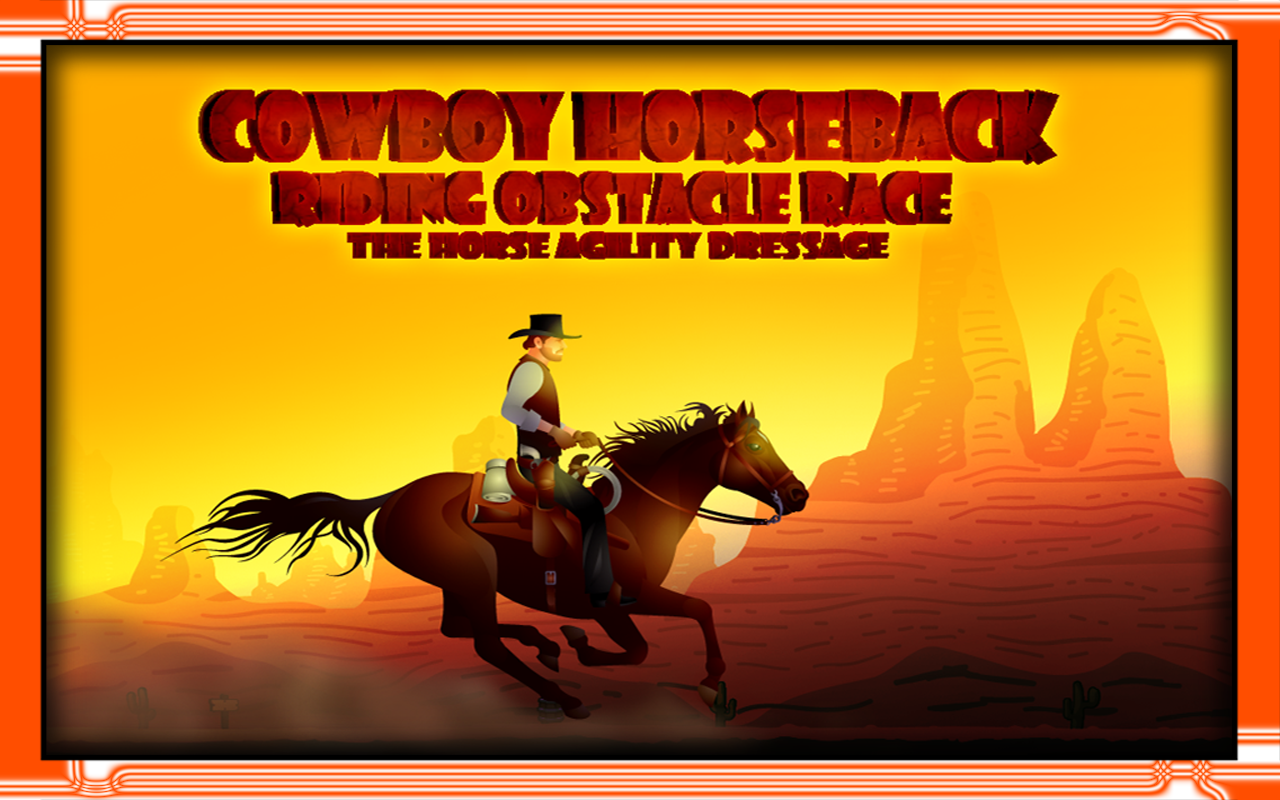 Cowboy Horseback Riding Obstacle Race : The horse agility dressage ...