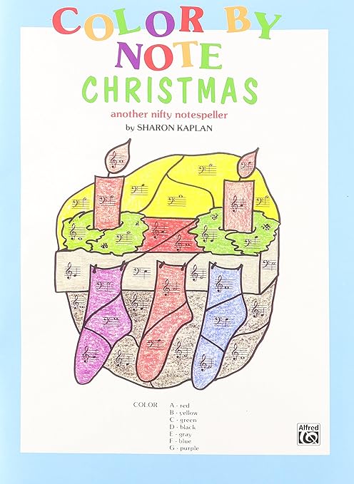 Amazon.com: Color by Note Christmas-another nifty notespeller Coloring ...