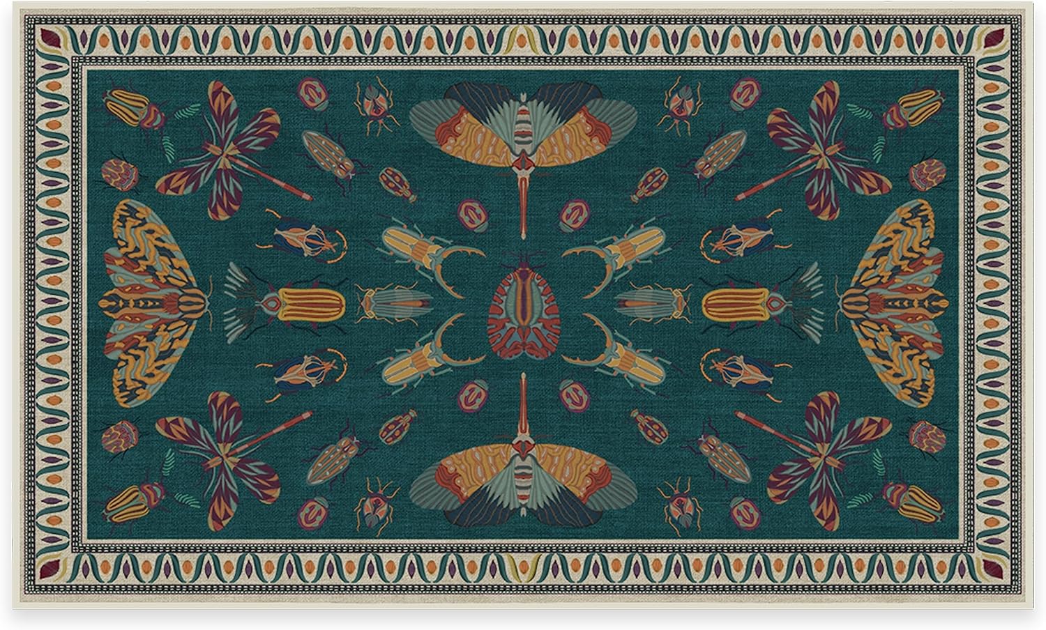 Amazon.com: RUGGABLE x Iris Apfel Machine Washable Modern Area Rug ...