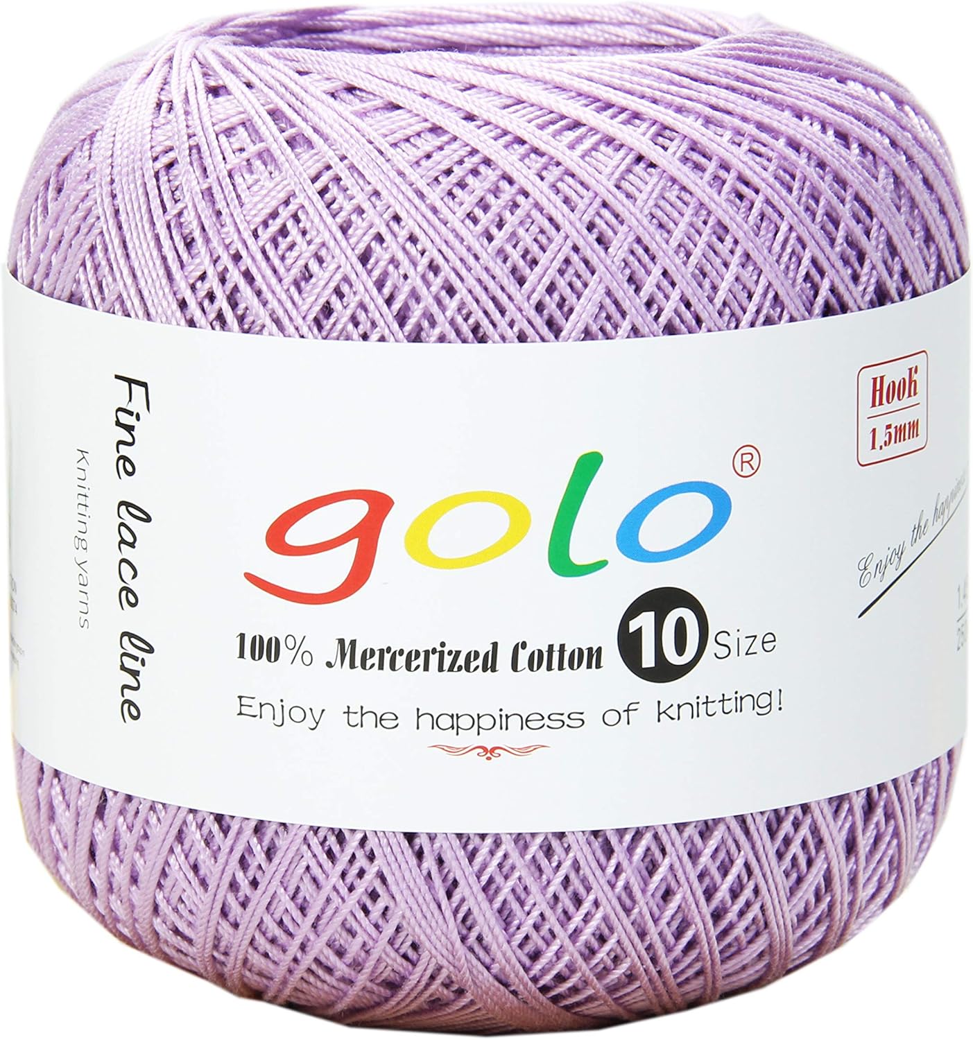 Amazon.com: golo Crochet Thread Size 10 Cotton Crochet Yarn for ...