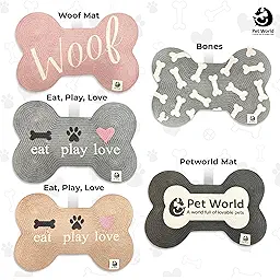 Buy PET WORLD Bone Shape Handwoven Woof Pet Mat for Dog & Cat|Hand ...