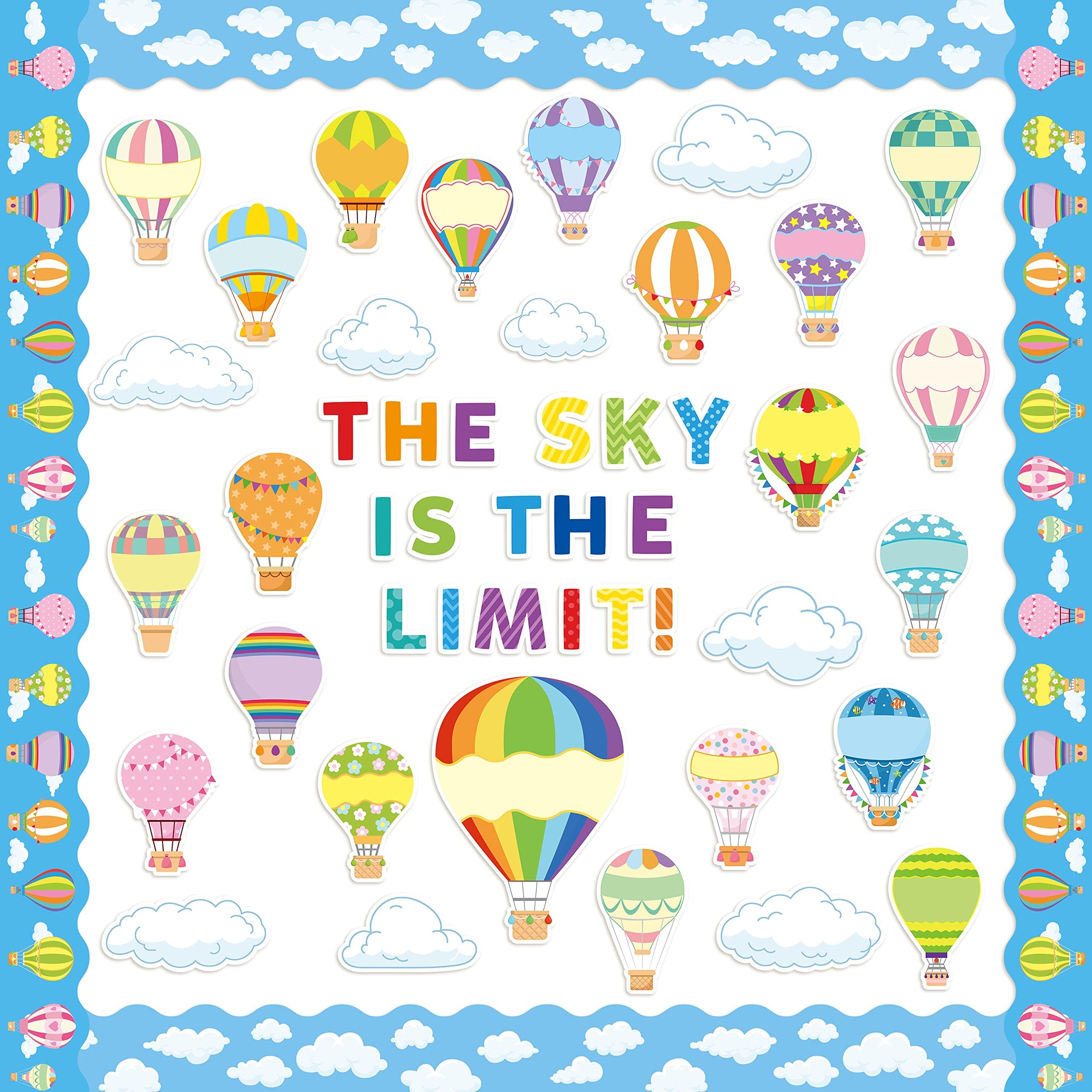Amazon.com : Pajean 66 Pcs Dream Big The Sky is The Limit Bulletin ...