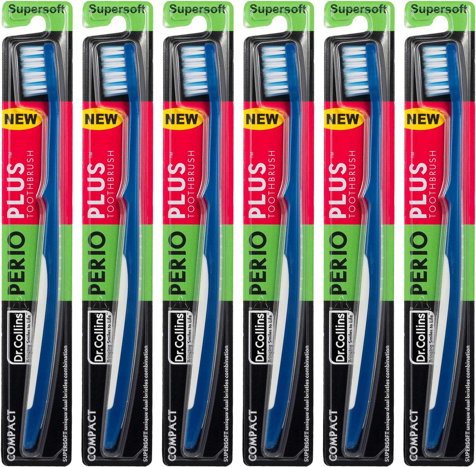 Amazon.com : Dr. Collins Perio Extreme Toothbrush, (Colors Vary) (Pack ...