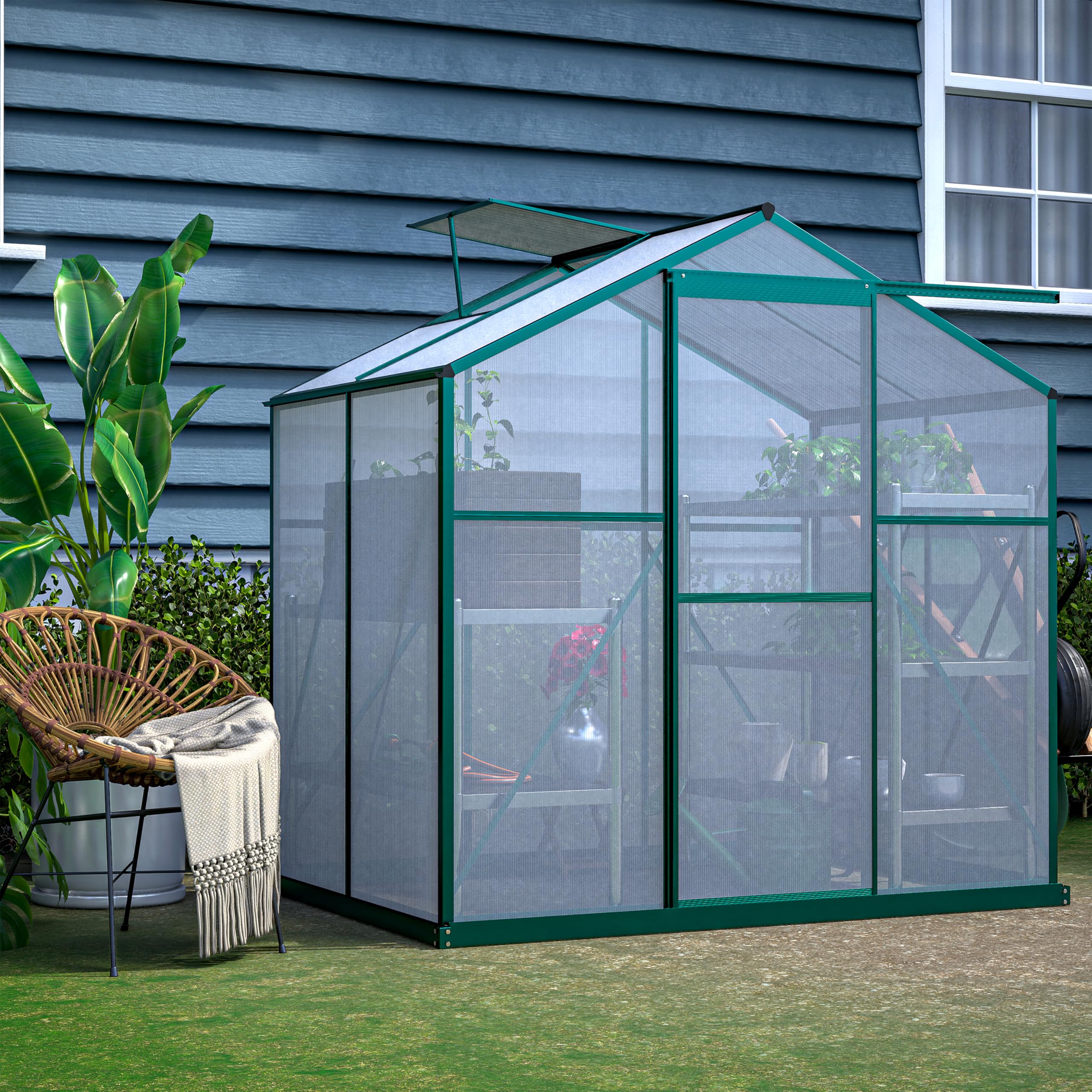 Greenhouse Blue Glass Aluminium Vs Wooden Greenhouses – All