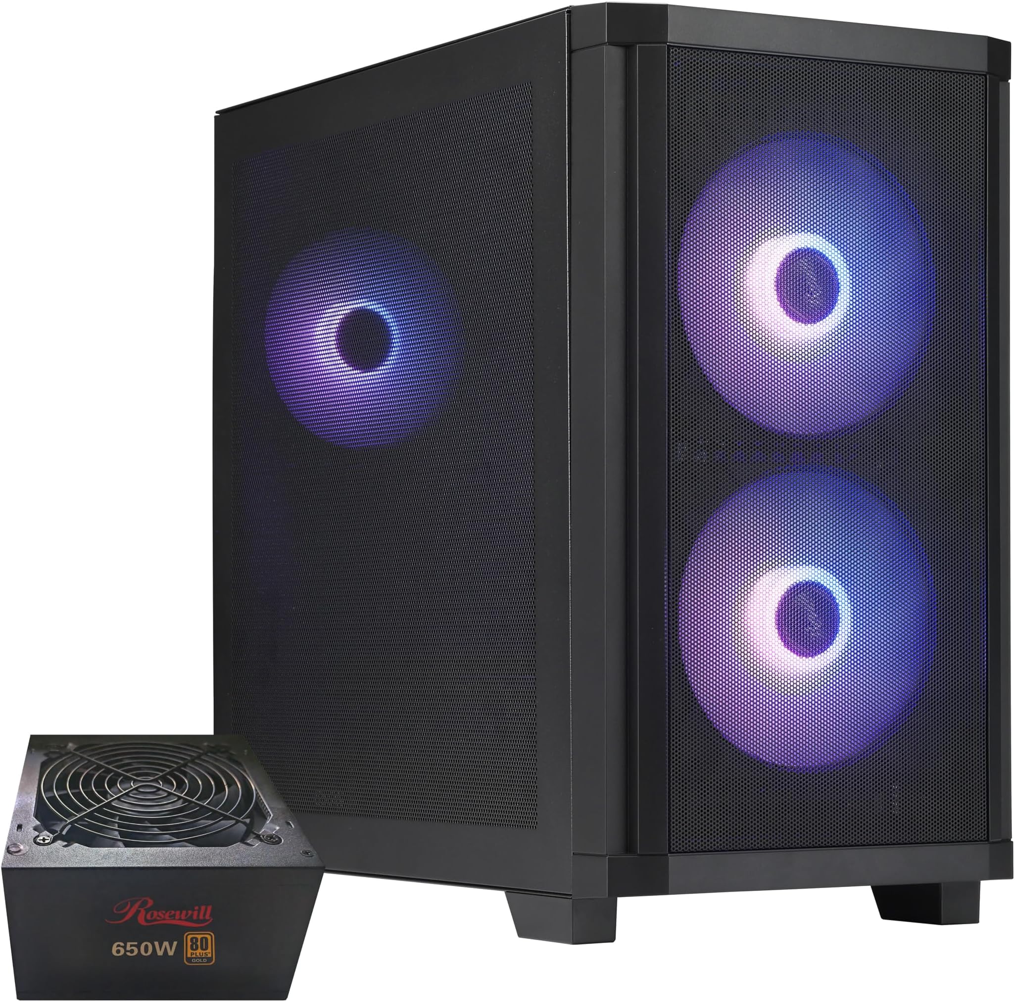 Amazon.com: Rosewill FBM-X3 Black Micro ATX Mid Tower Case - Full Mesh ...
