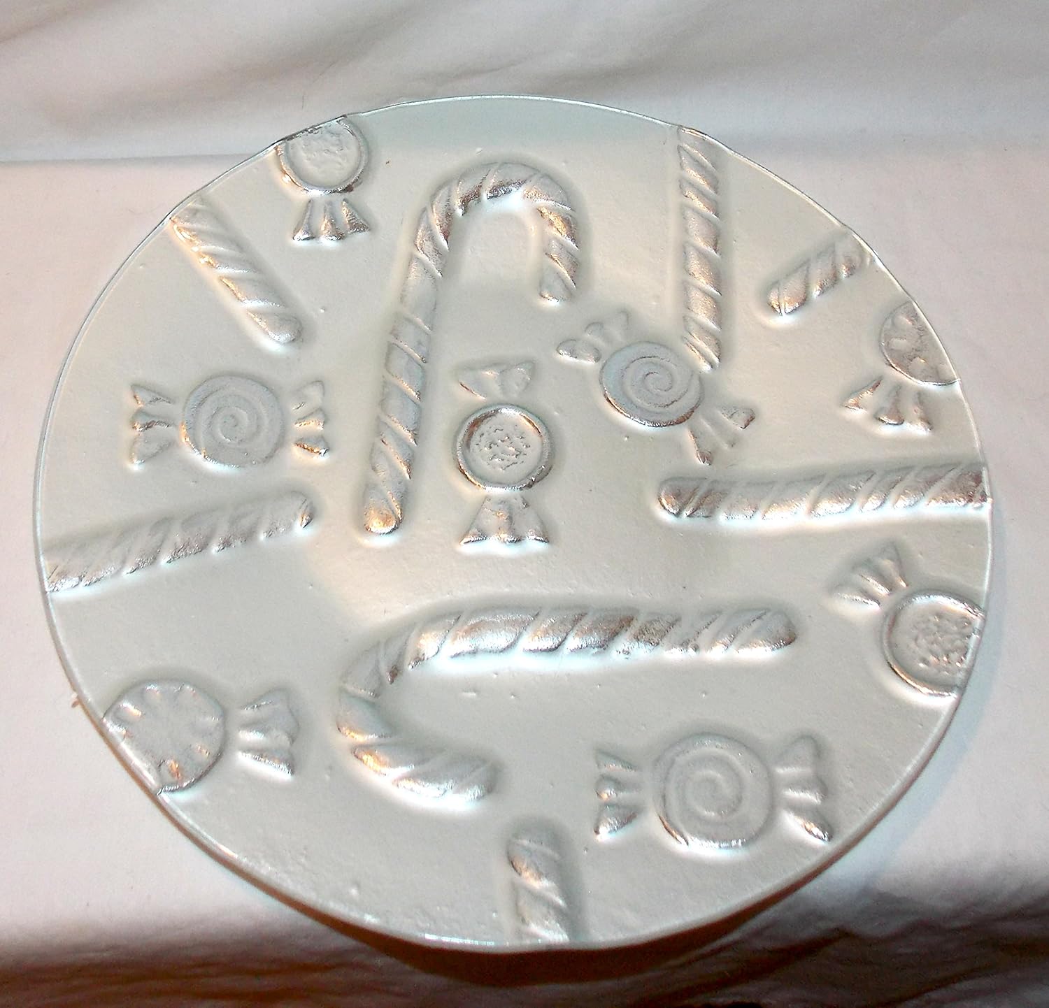 Amazon.com | New 12" Holiday Candy Cane & Candy Serving Party Platter ...