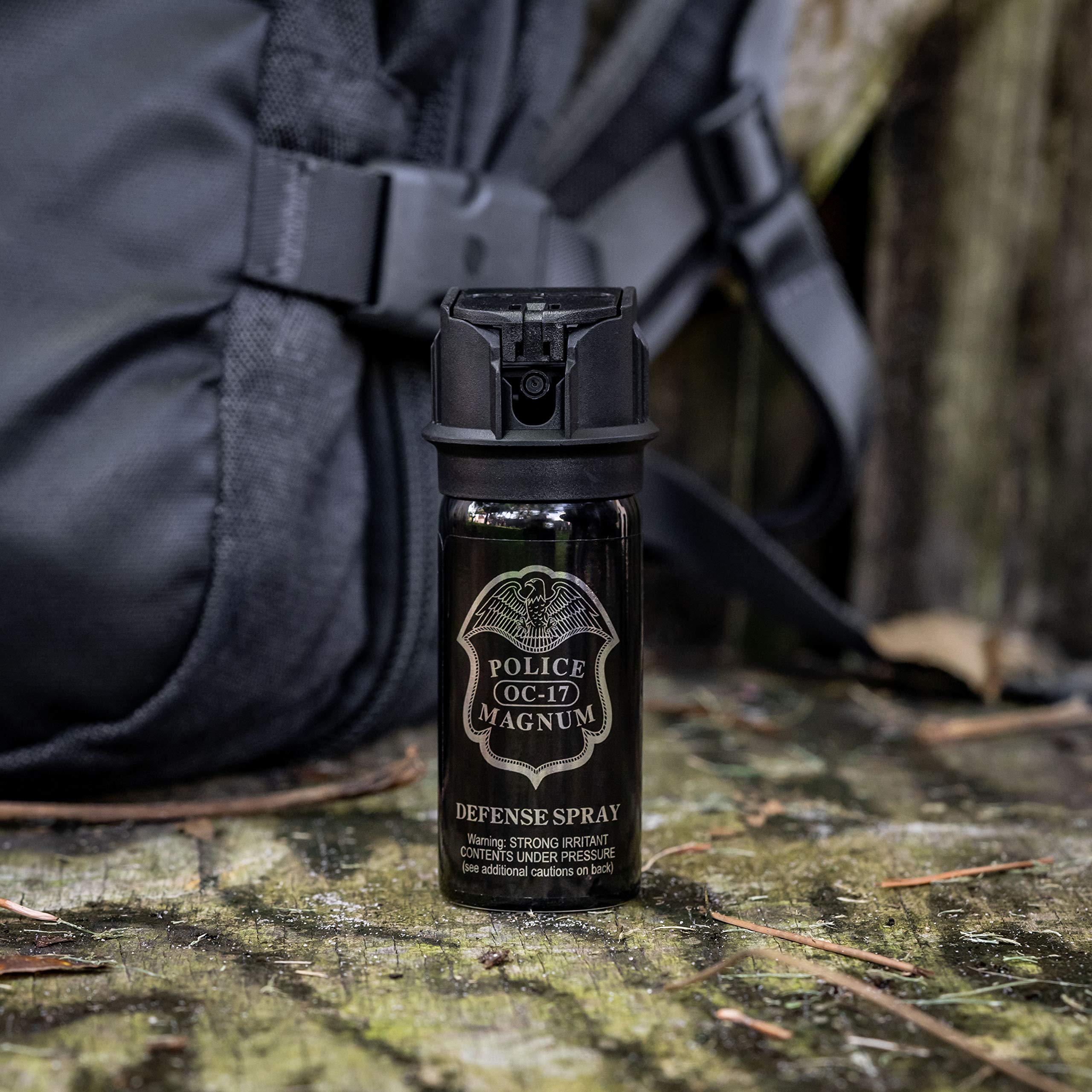 POLICE MAGNUM Pepper Spray- Max Strength 14-16ft Range- Tactical Law ...