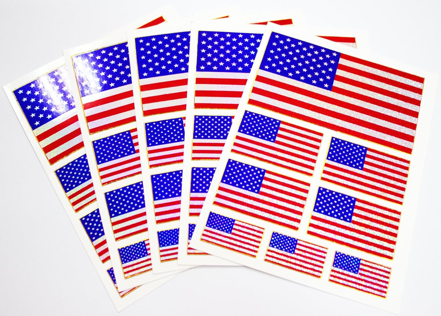 Amazon.com: Fancy! Mix American Flag Sparkle Sticker-5 Sheet : Arts ...
