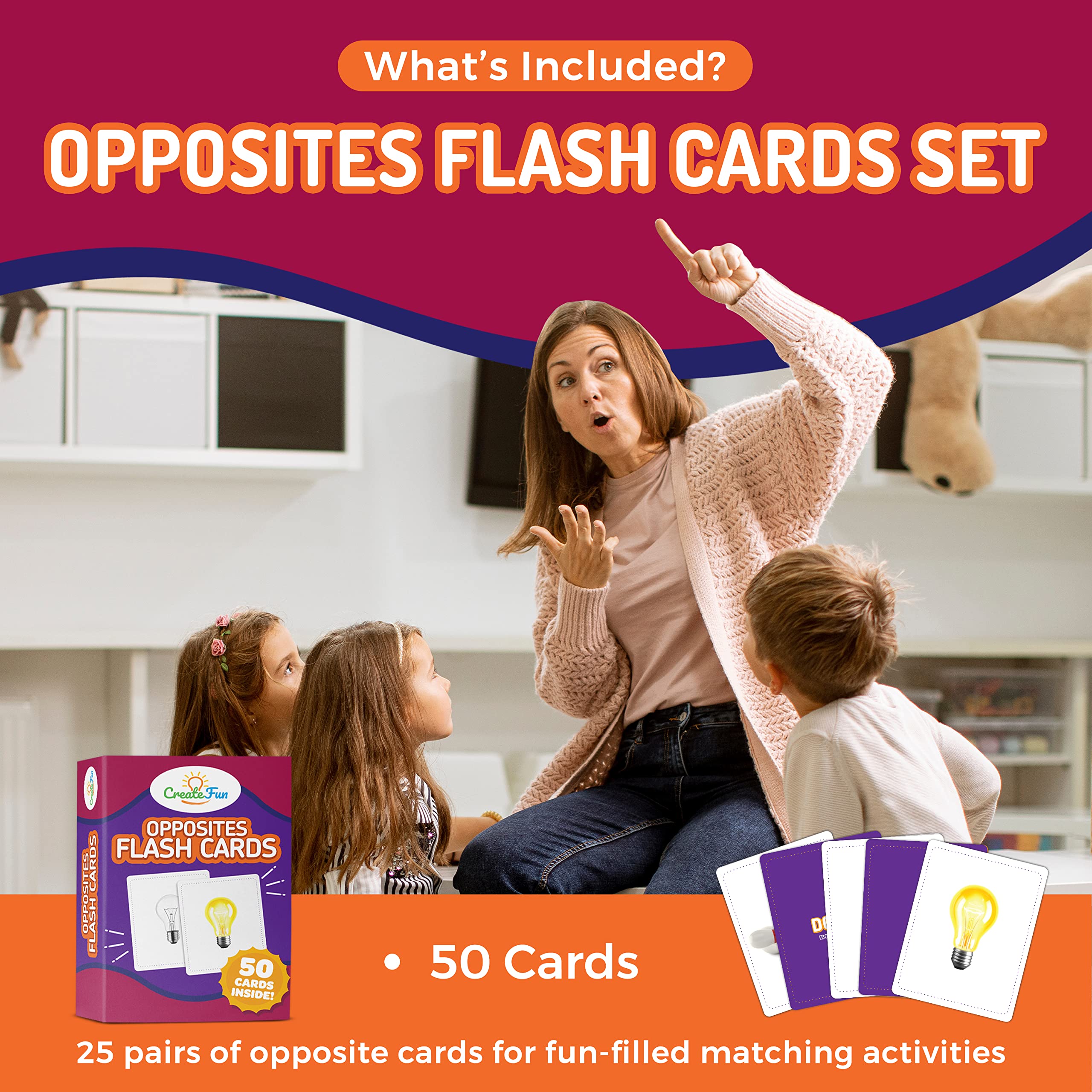 Buy Opposite and Go Together Cards 2-in-1 Bundle – Thick and Durable ...