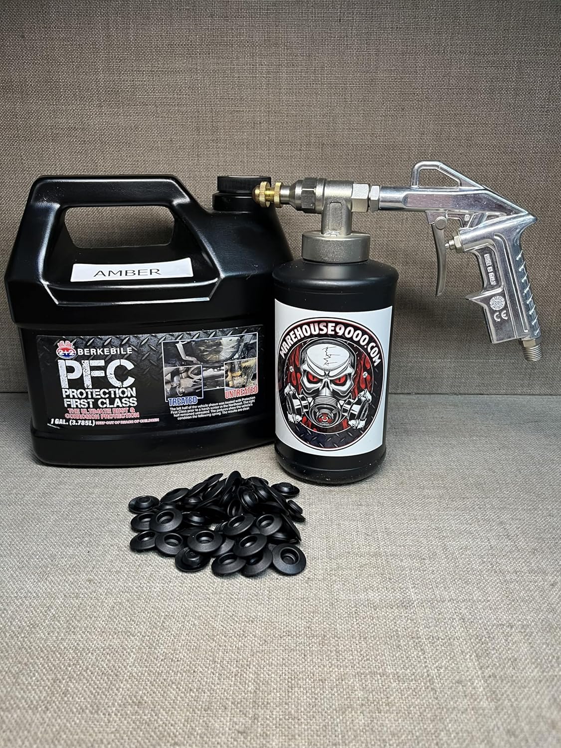 Amazon.com: Gallon PFC Amber, Pro Undercoating Gun, 1 Black Quart ...