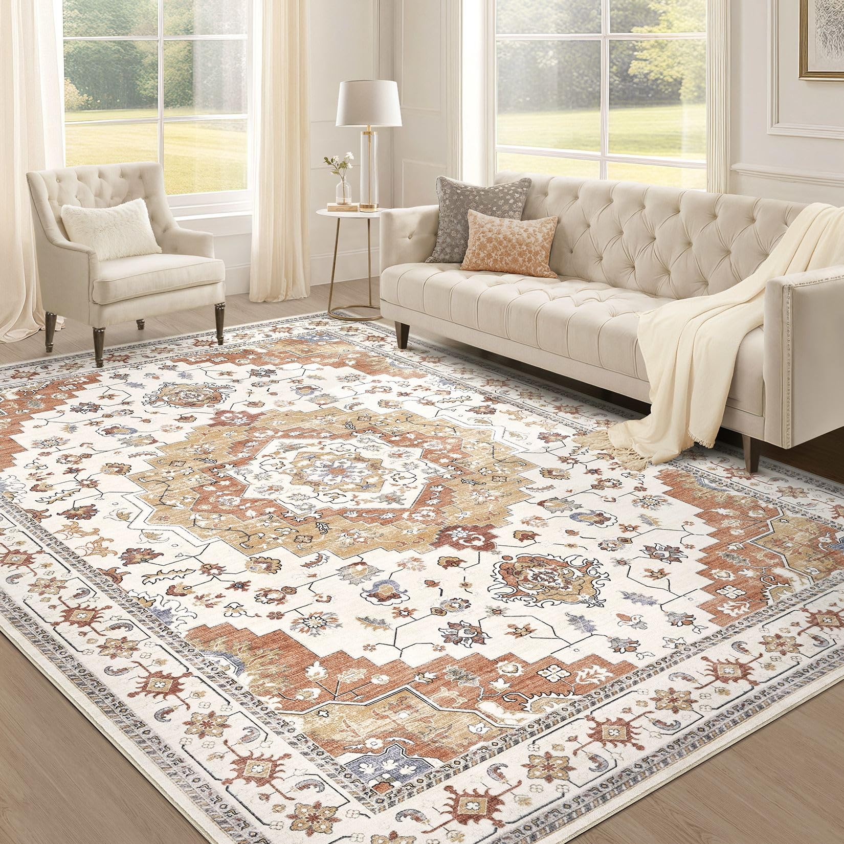 Amazon.com: EIEIHOUSE Area Rugs for Living Room: Washable 9x12 Living ...