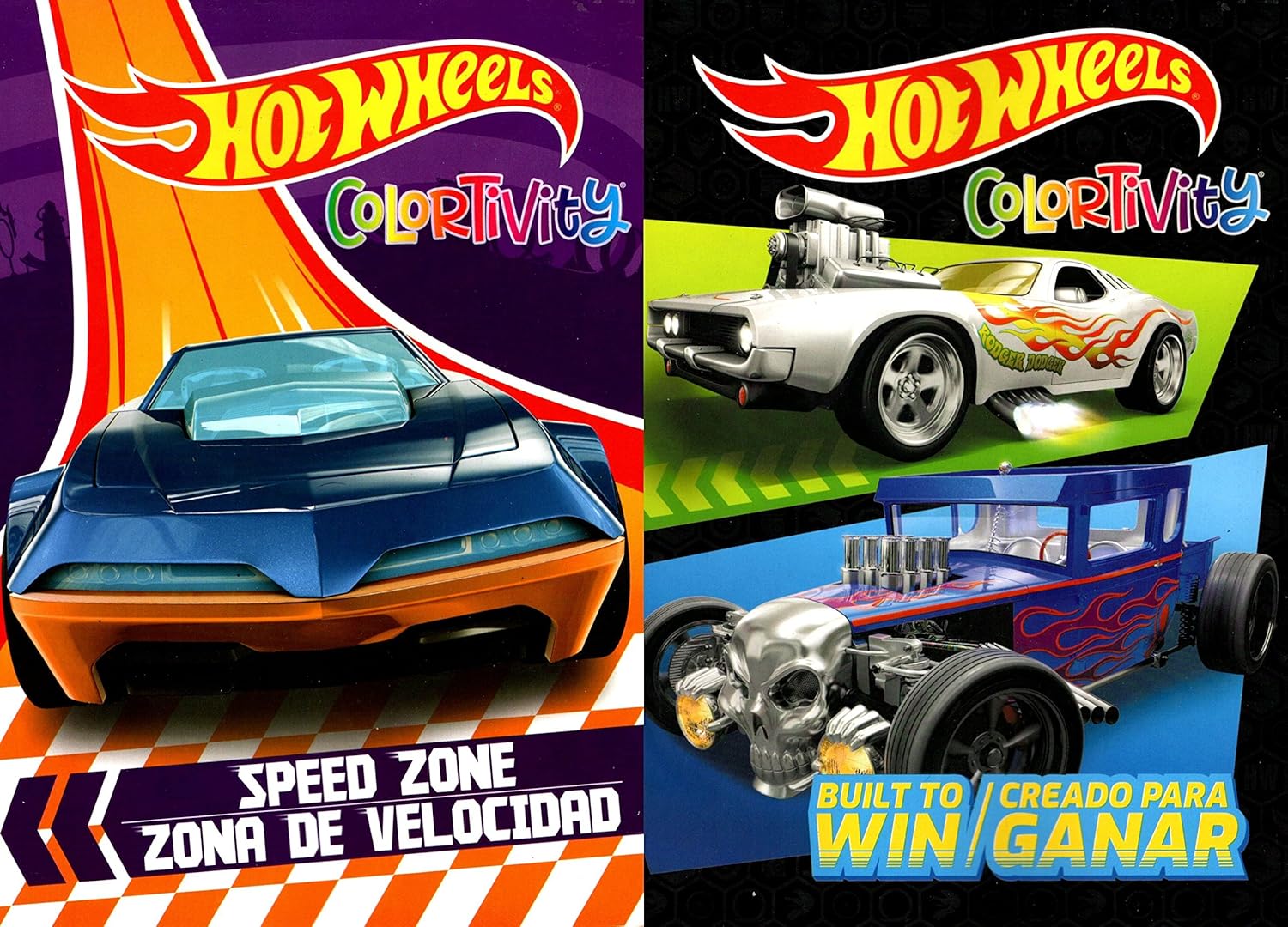 Amazon.com: Colortivity Hot Wheels - Speed Zone & Built to Win ...
