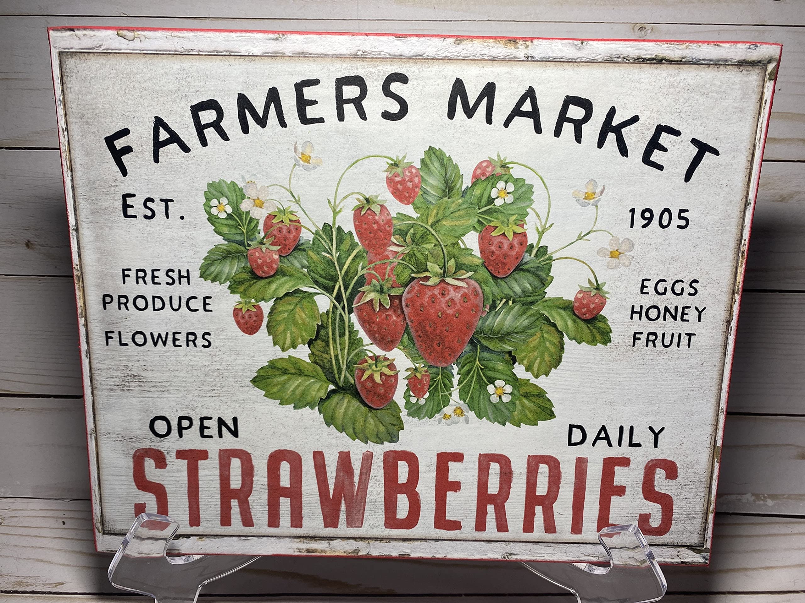 Vintage Strawberry Sign Strawberry Stainless Steel Fruit Fork