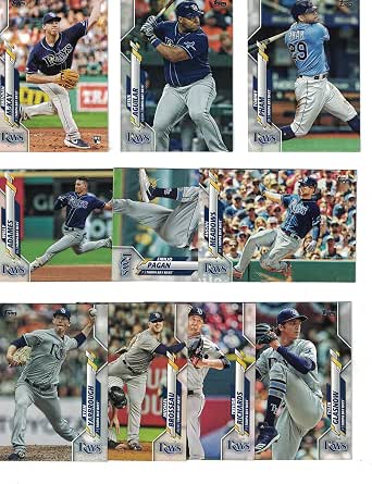 Amazon.com: Tampa Bay Rays/Complete 2020 Topps Rays Baseball Team Set ...