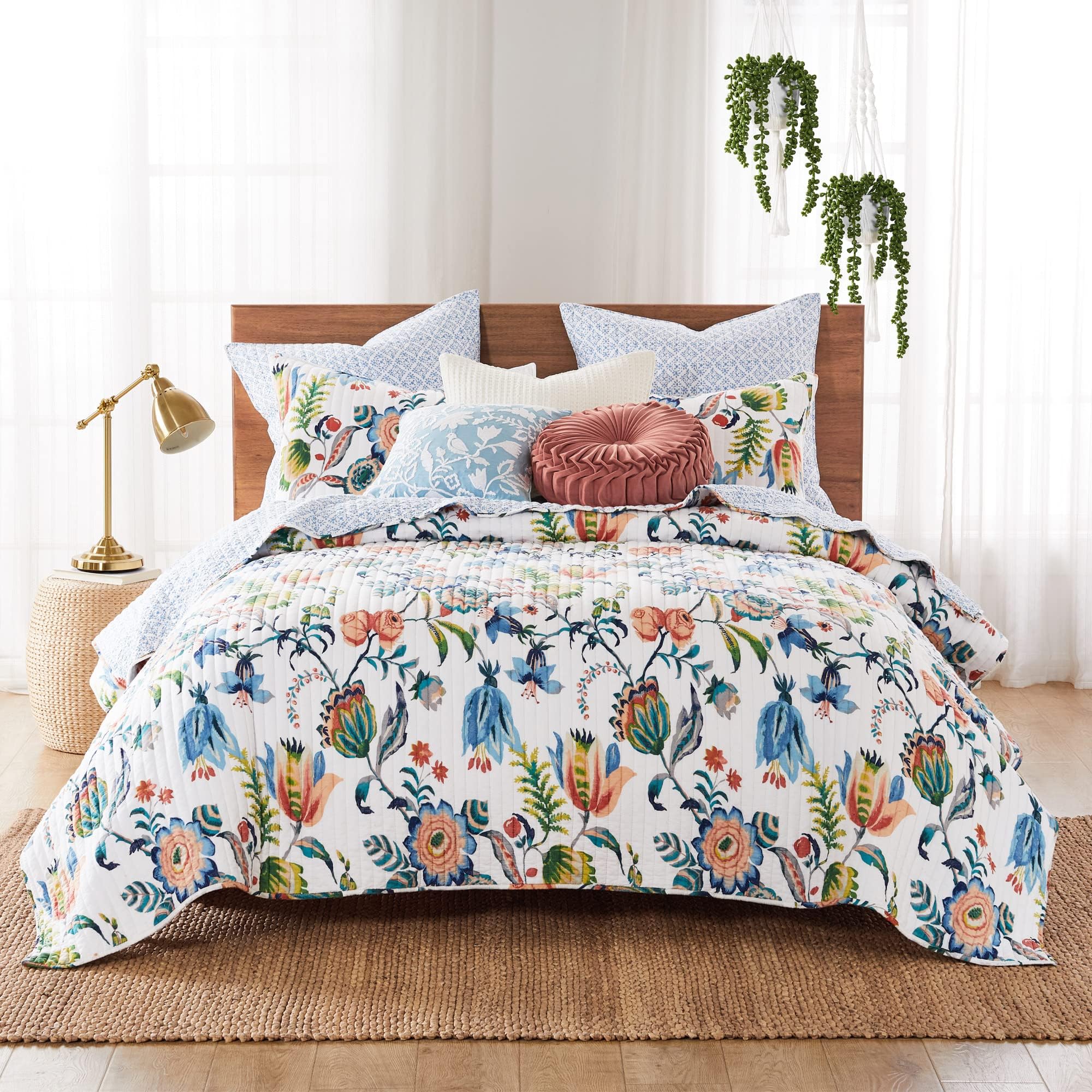 Amazon.com: Levtex Home - Cressida Quilt Set - Queen Quilt + Two ...