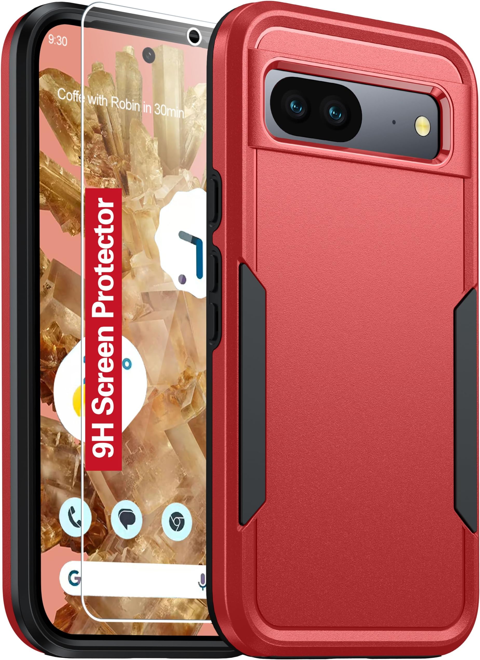 Amazon.com: JDHDL for Google Pixel 9 Pro / 9 Case with Tempered Glass ...