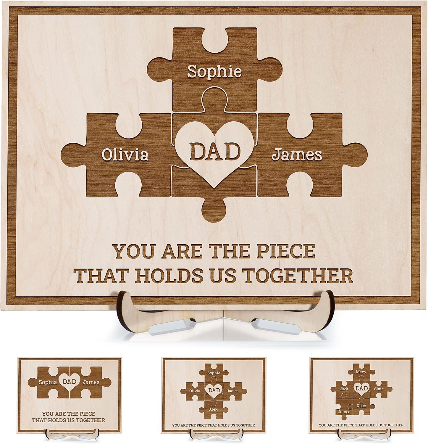 Amazon.com: You Are The Piece That Holds Us Together, Personalized Dad ...