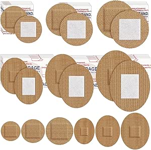 Amazon.com: Geiserailie 120 Pcs Small Round Bandage Circle Oval ...