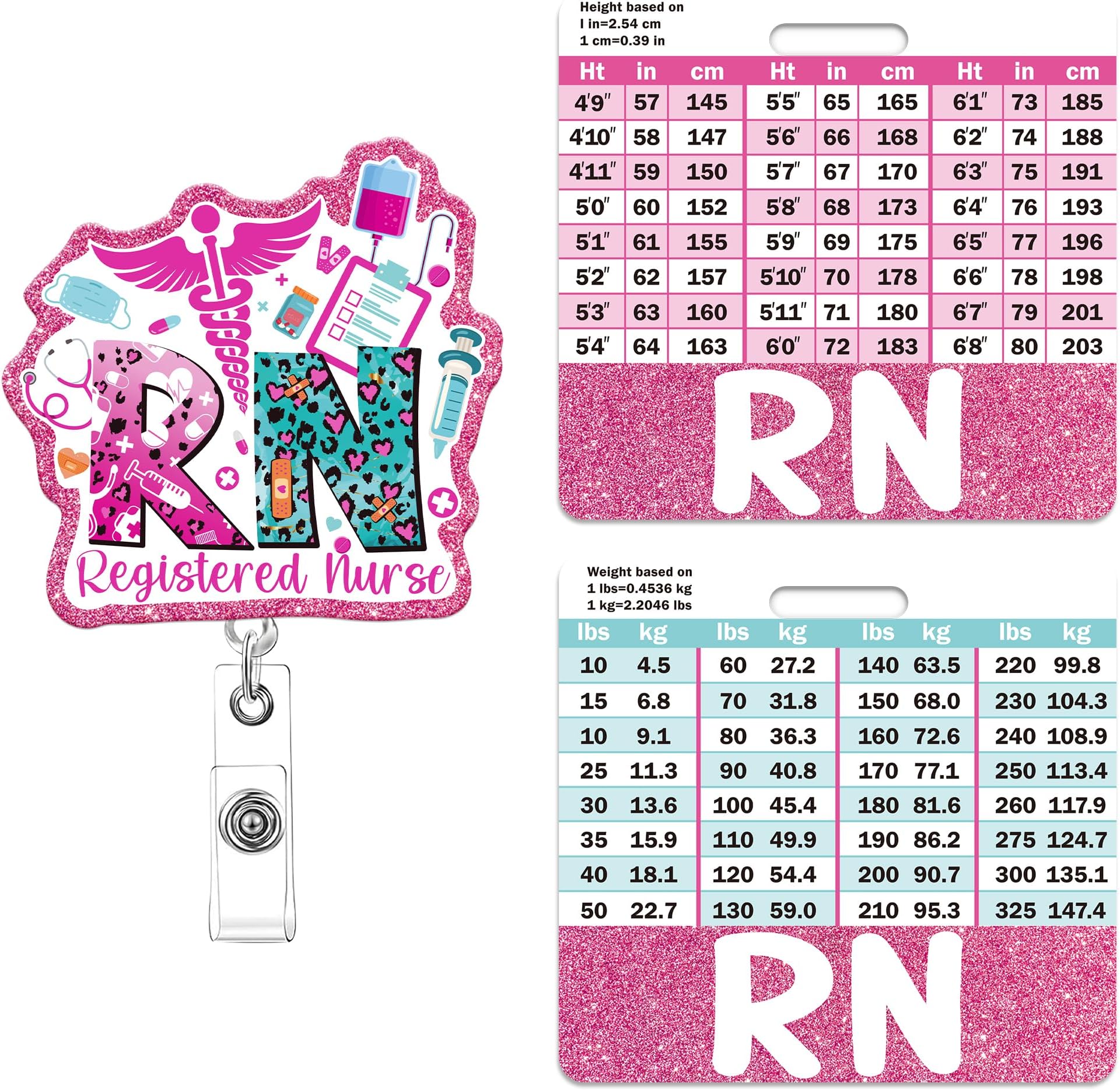 Amazon.com : Plifal RN Phlebotomist Badge Buddy with Order of Blood ...