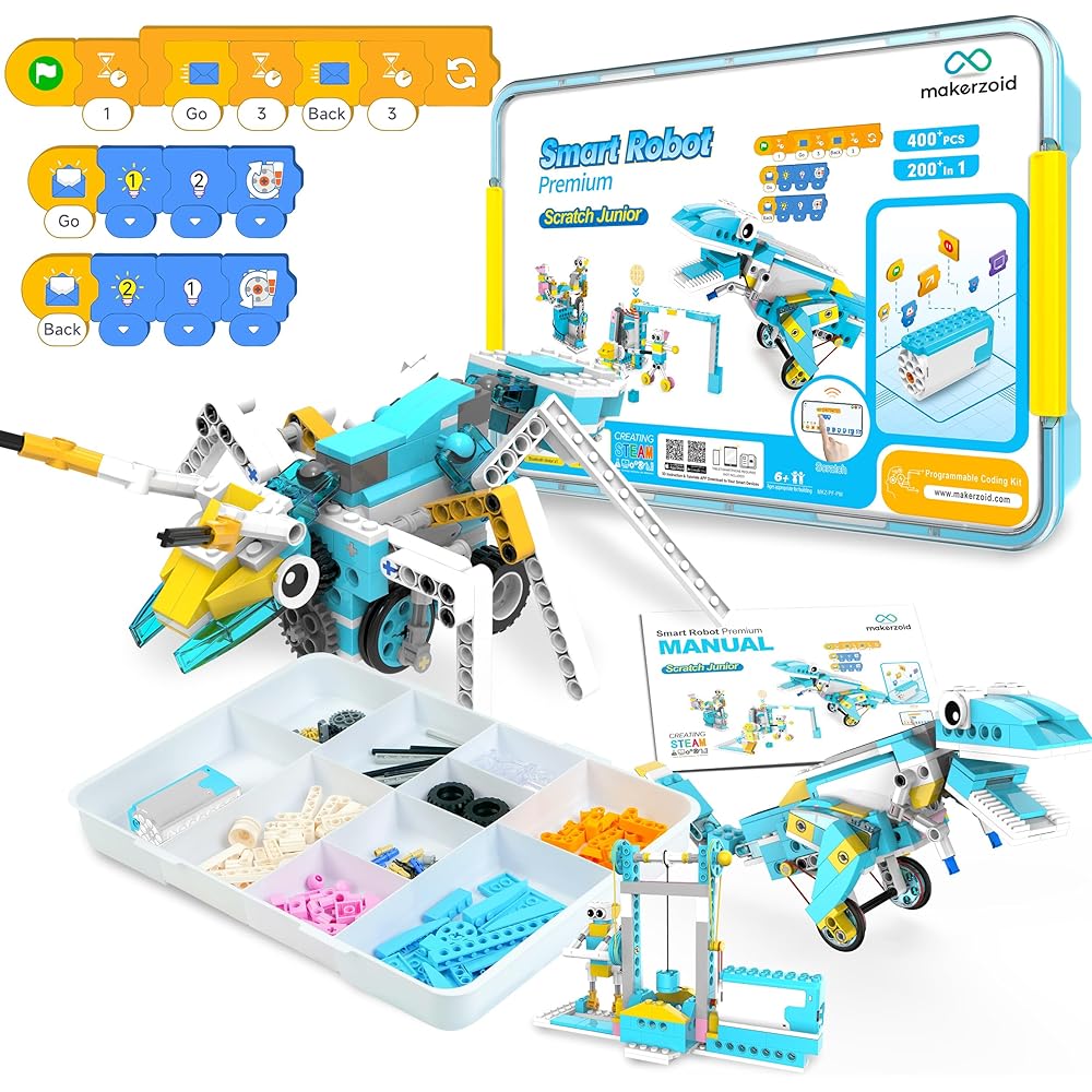 $12/mo - Finance makerzoid 200-in-1 Scratch Jr Coding Robot Kit - STEM ...
