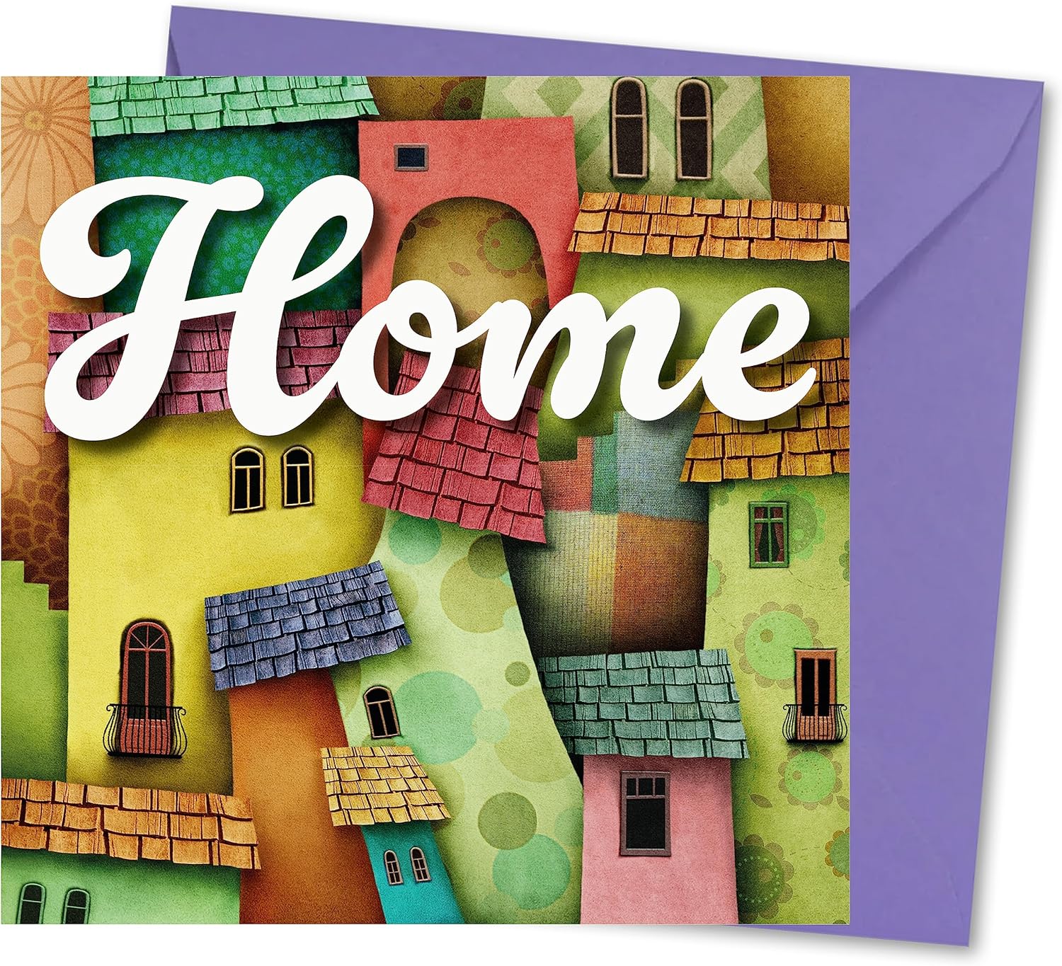 New Home Card. New House Card with Matching Envelope. House design ...