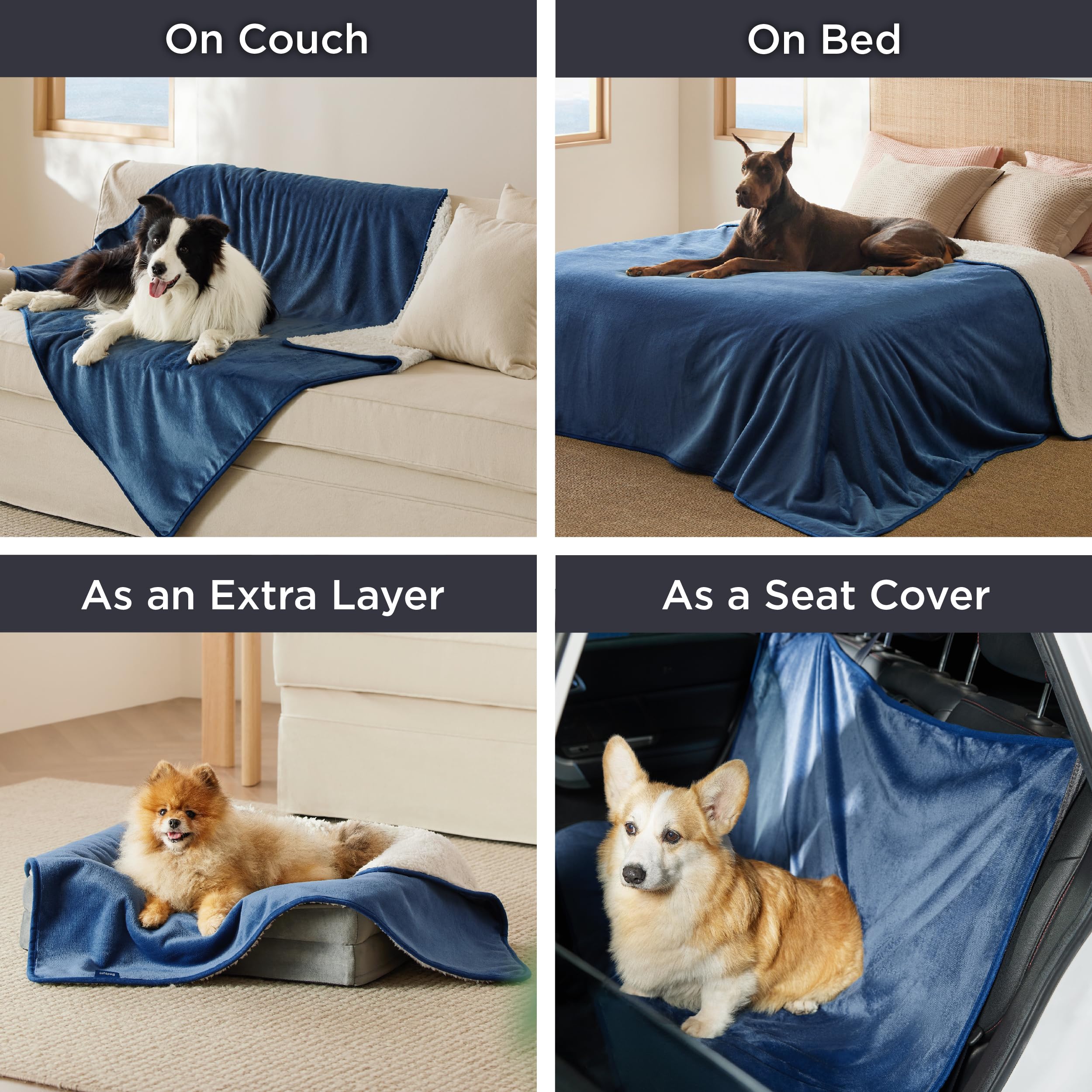 Bedsure Waterproof Blanket For Bed Sherpa Fleece