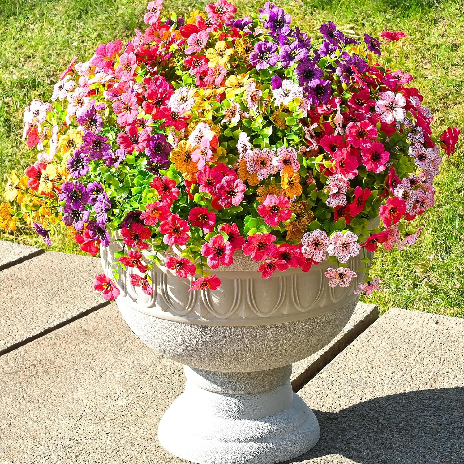 Amazon.com: MARTINE MALL 24 Bundles Look Real Artificial Flowers for ...