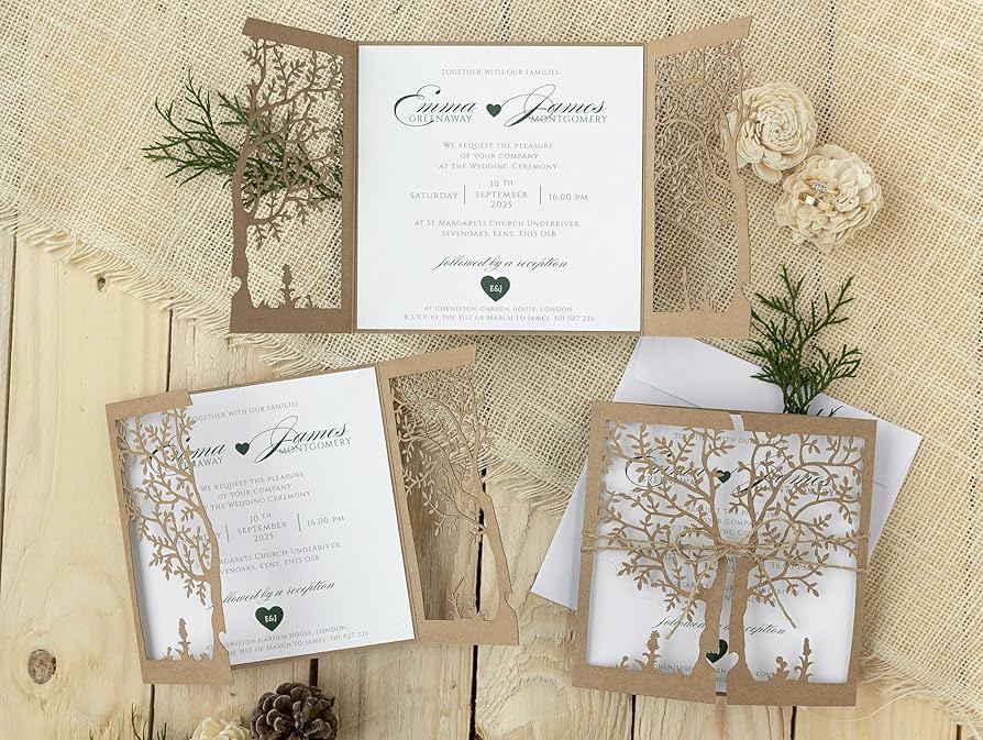 Tree Wedding Invitation Design Ideas