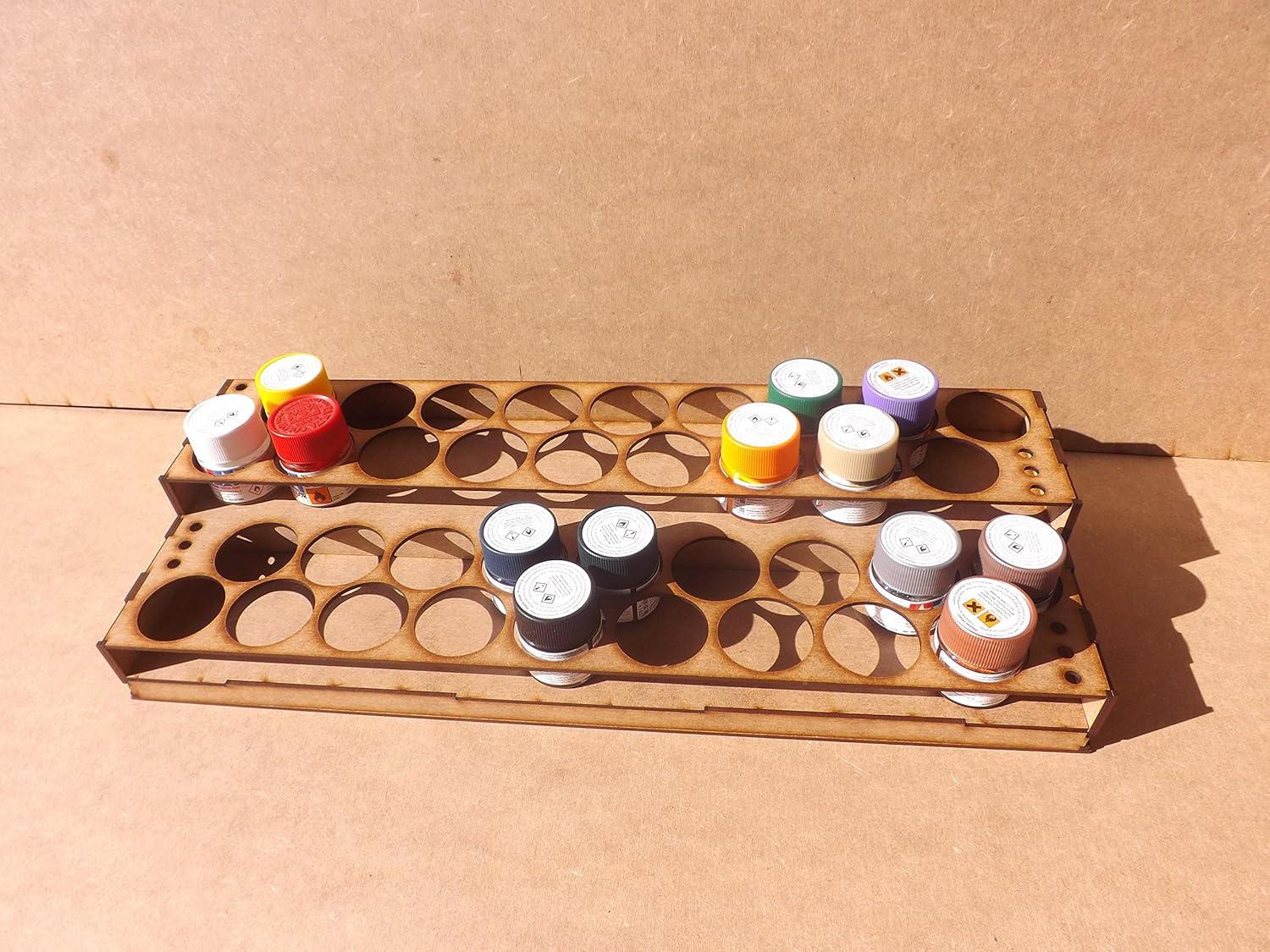 Wargame-Model-Mods Paint Stand for 36x Glass bottle paints for Tamiya ...